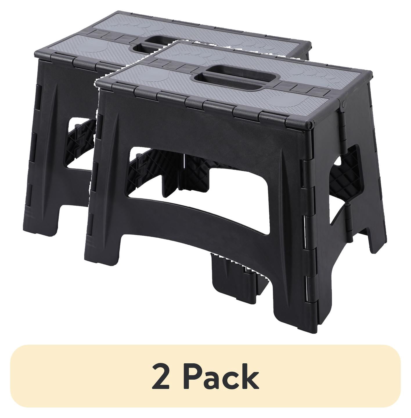 (2 pack) Farmora 12" One Step Anti-slip Step Stool holds up to 300 lb ...