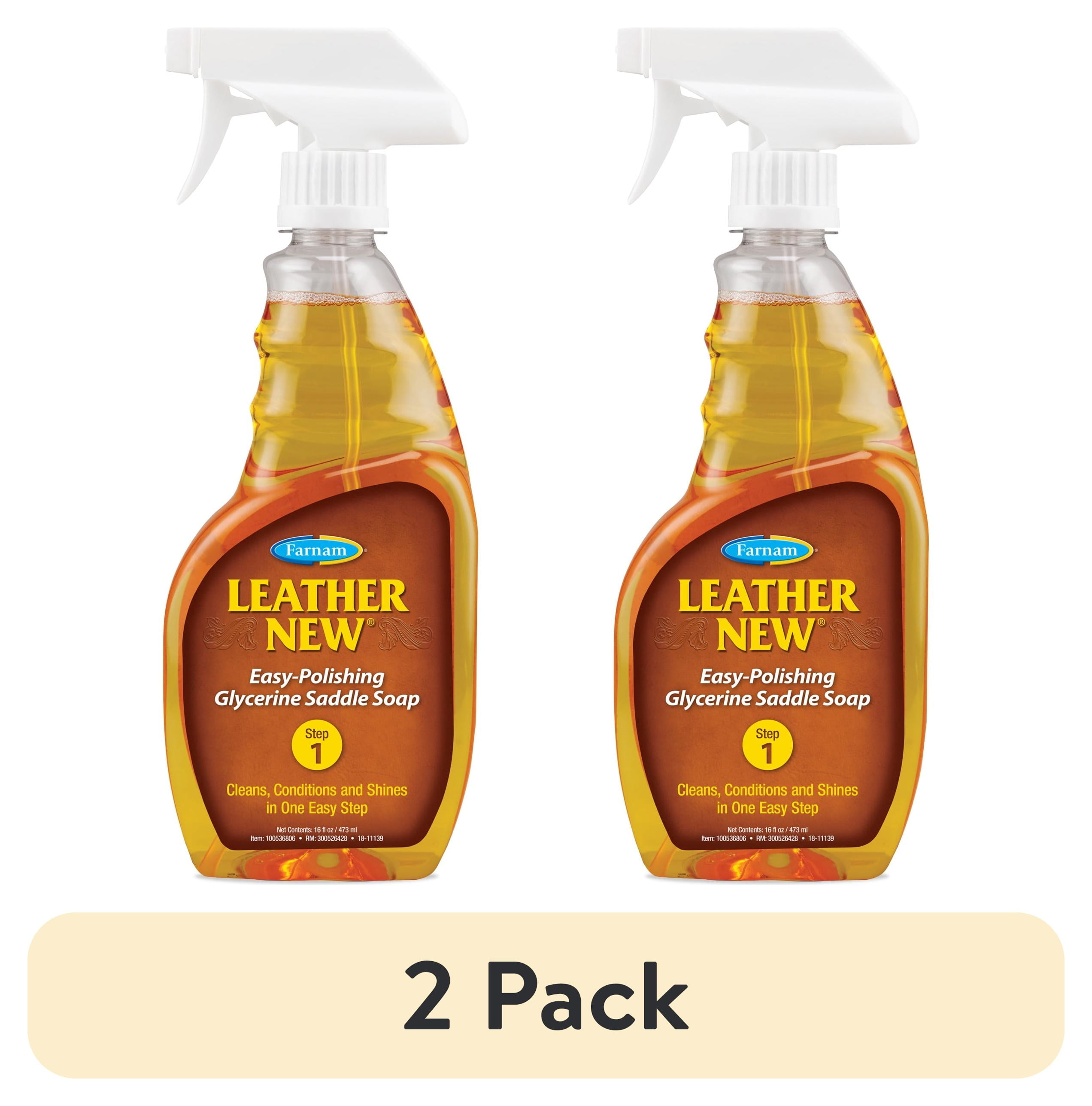 (2 pack) Farnam Leather New Easy-Polishing Glycerine Saddle Soap and ...