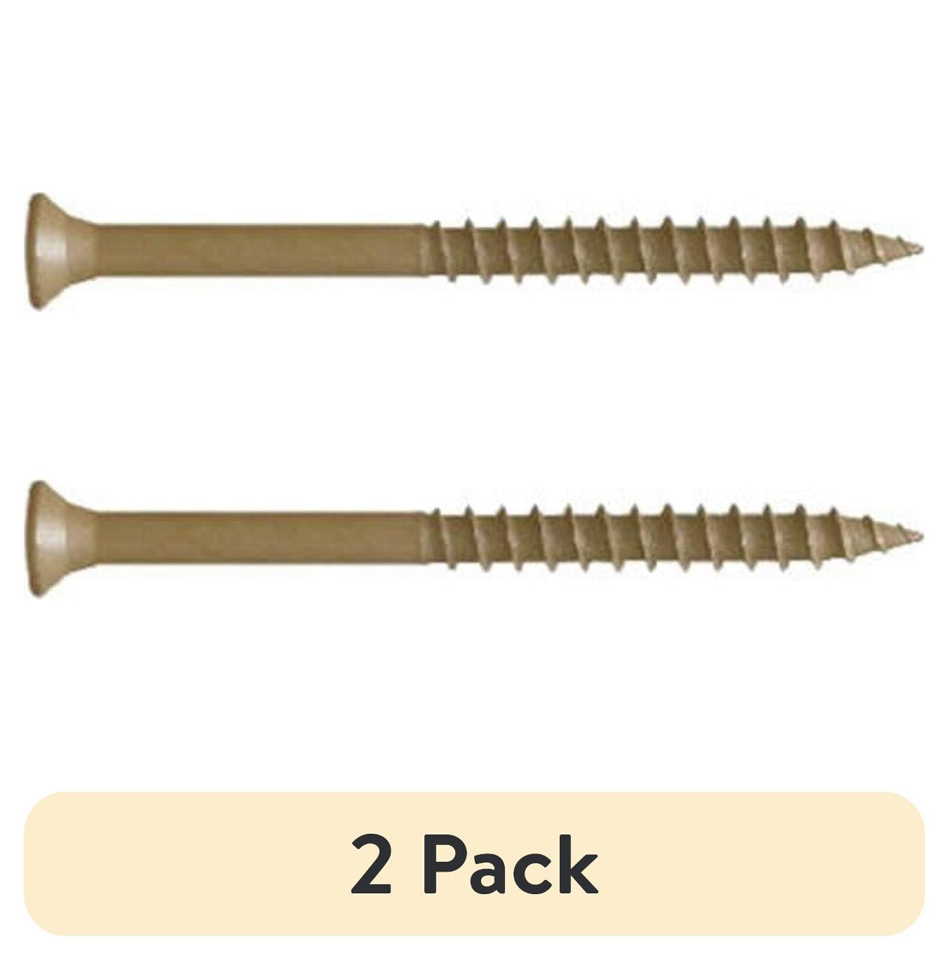 (2 pack) OMG INC Deck Screws With Bit, Gold, 2.5-In., 75-Pk. FMGD212-75 ...