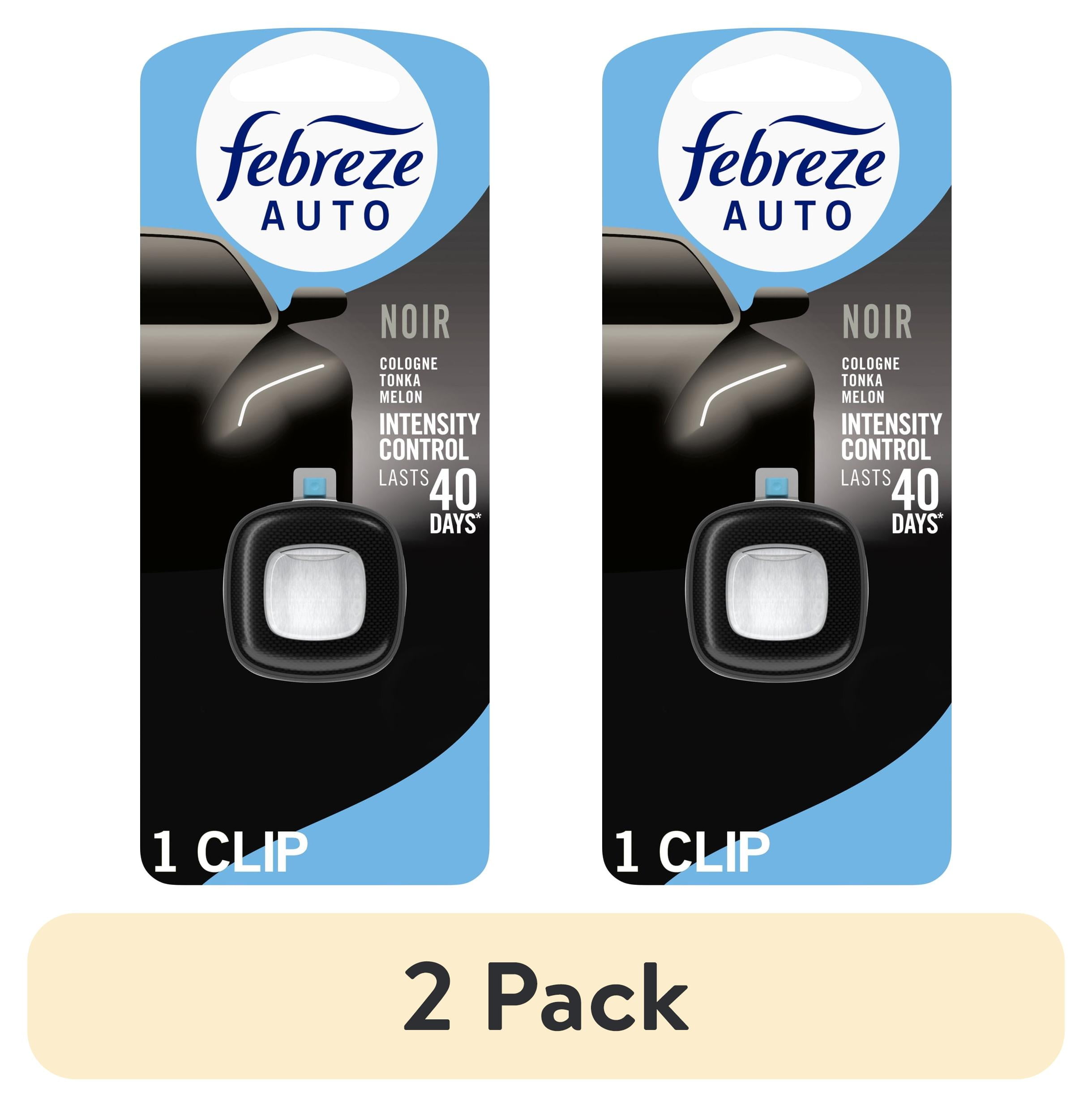 (2 pack) Febreze AUTO Car Air Freshener, Odor-Fighting Car Vent Clip ...