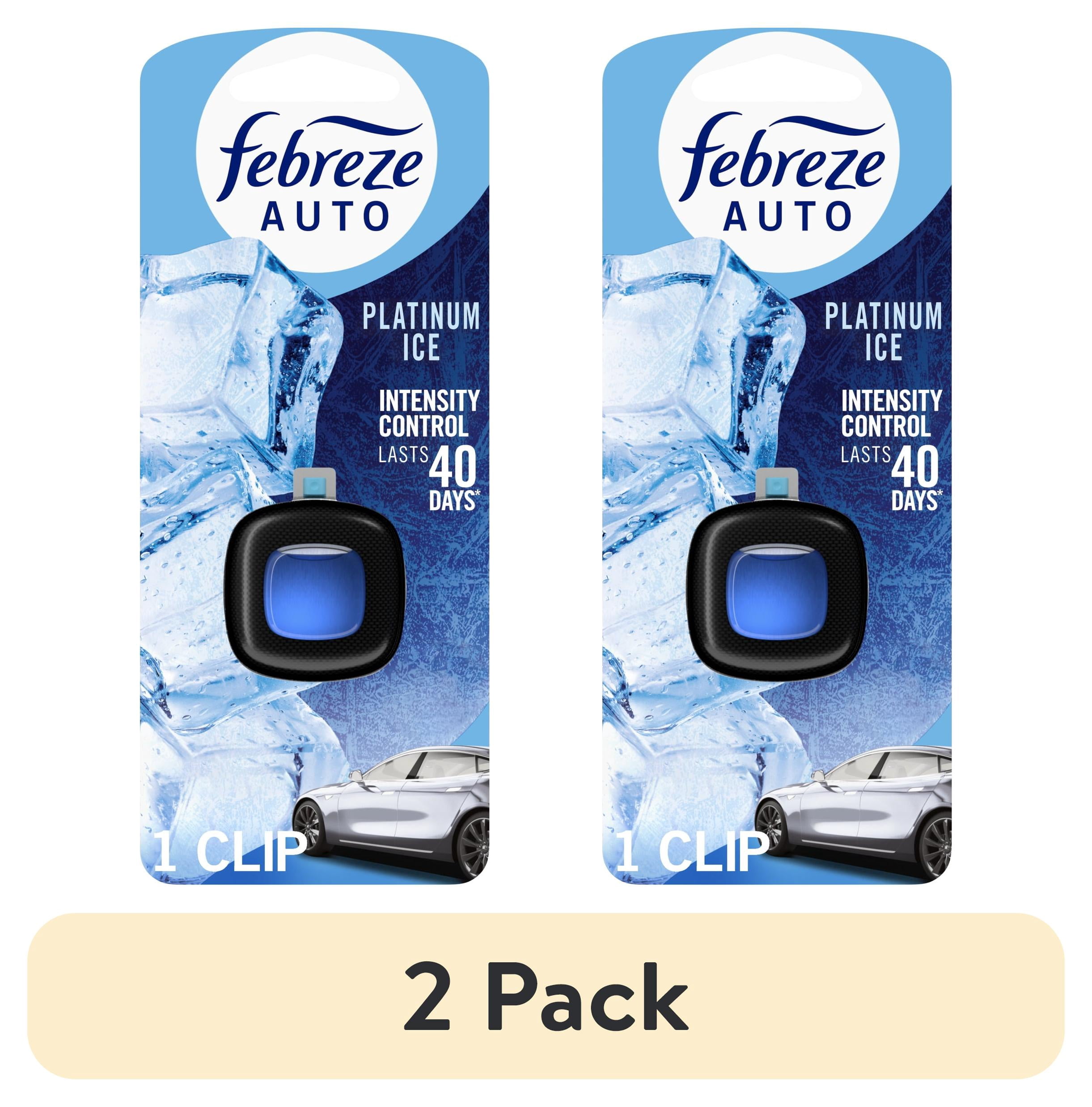 (2 pack) Febreze AUTO Car Air Freshener, Odor-Fighting Car Vent Clip ...