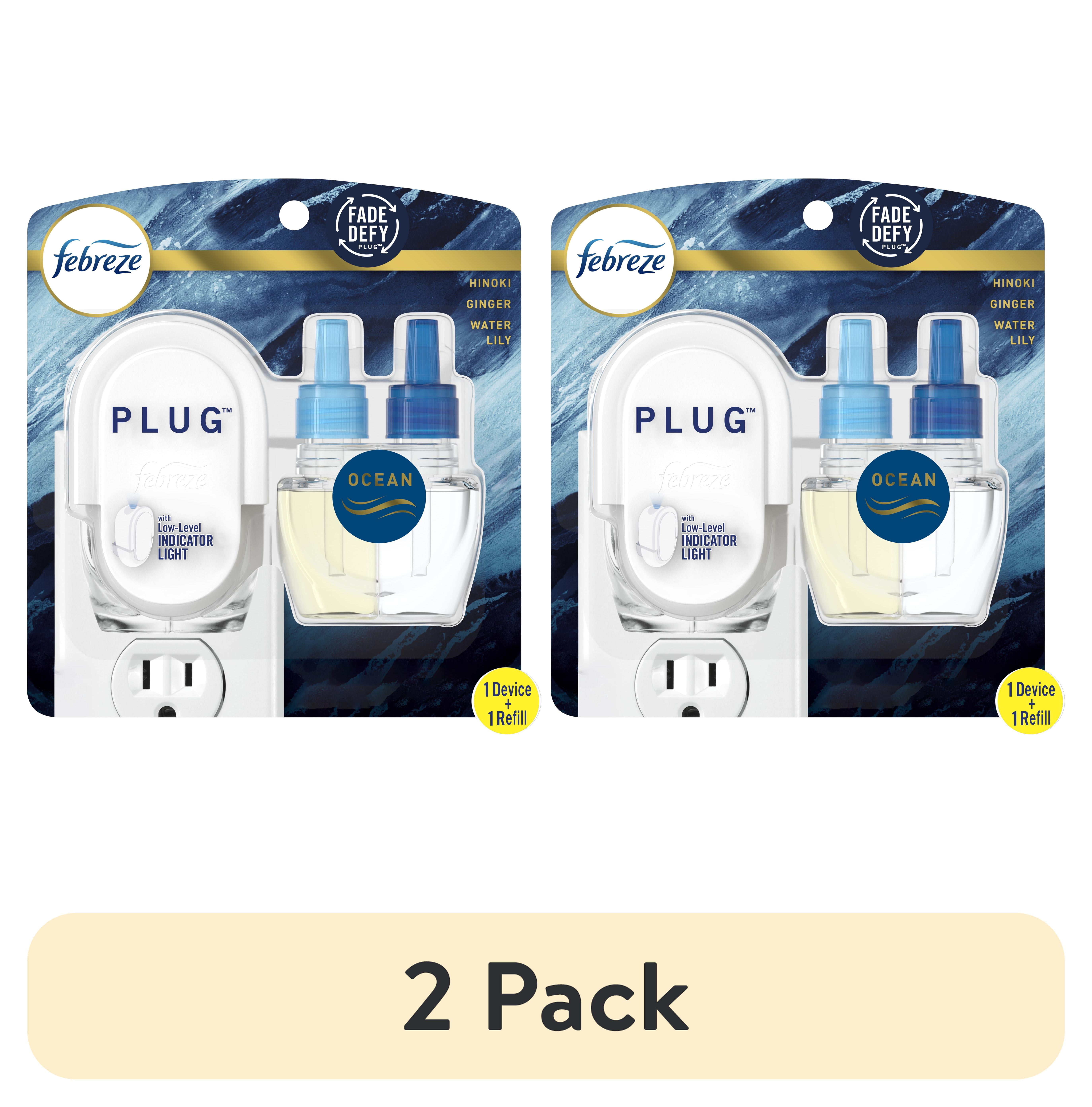 (2 pack) Febreze Plug In Air Freshener, Odor-Fighting Scented Oil ...