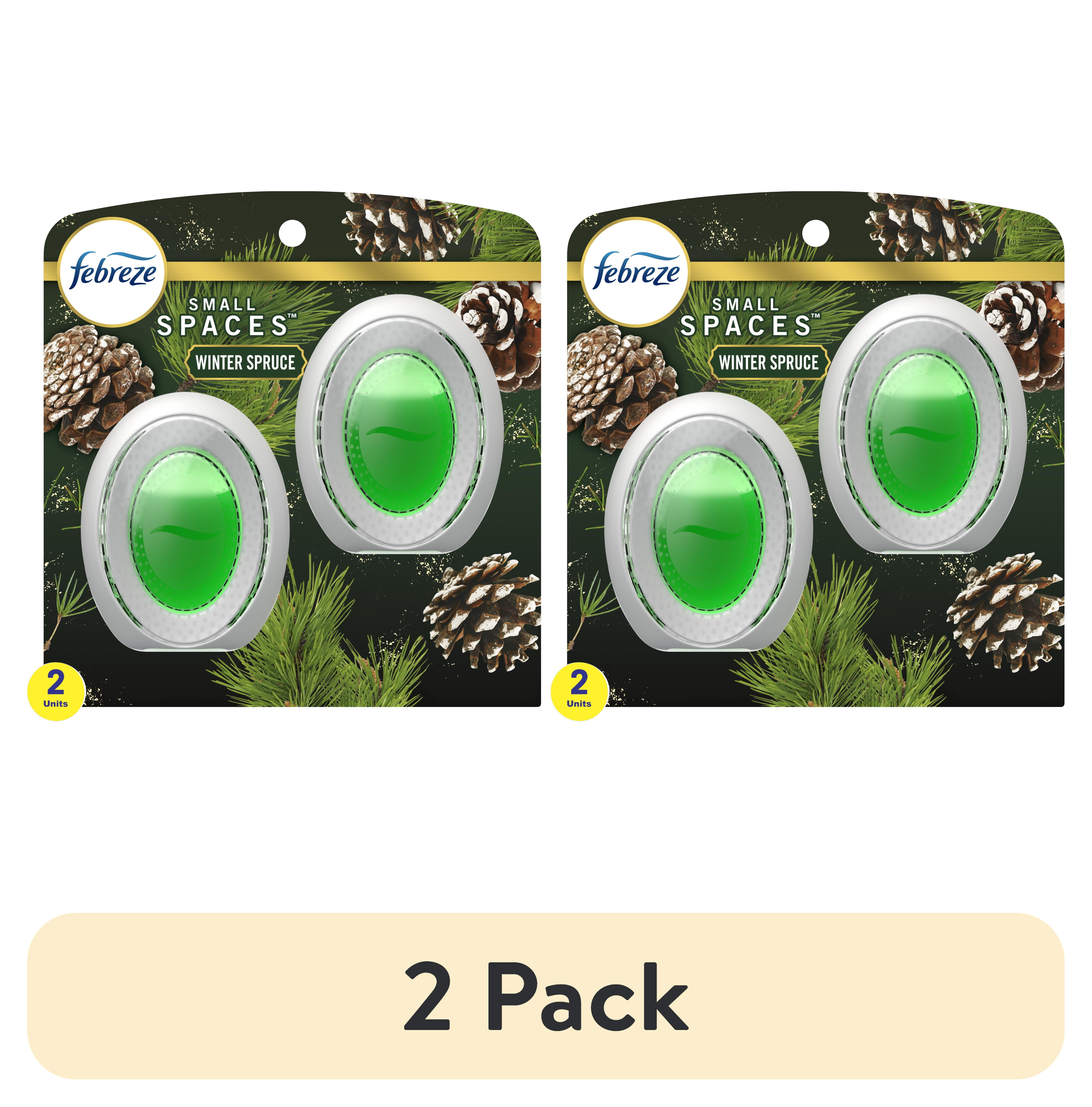 (2 pack) Febreze Small Spaces Holiday Air Freshener Winter Spruce Scent ...