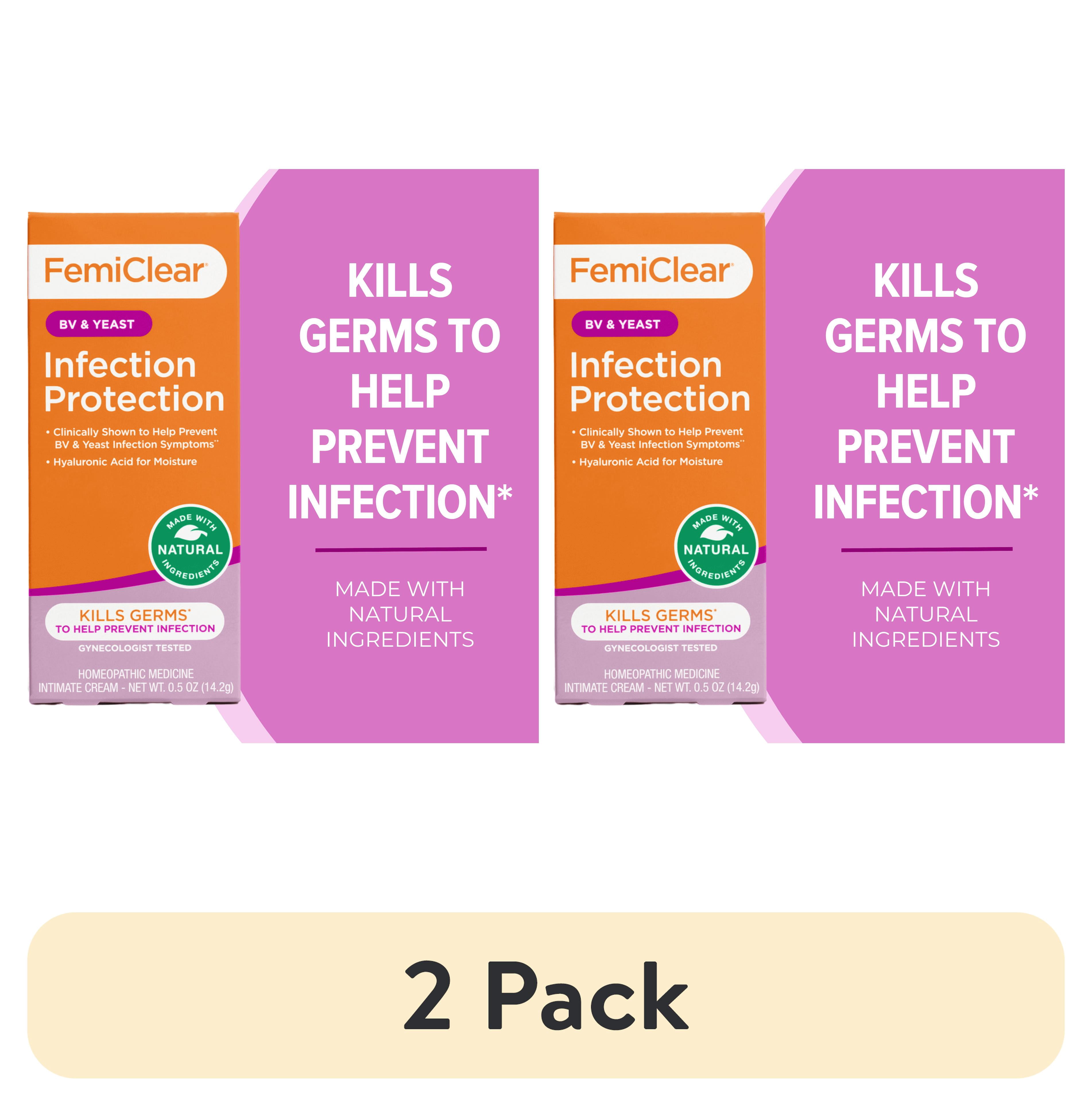 (2 pack) FemiClear Infection Protection Cream for Bacterial Vaginosis ...