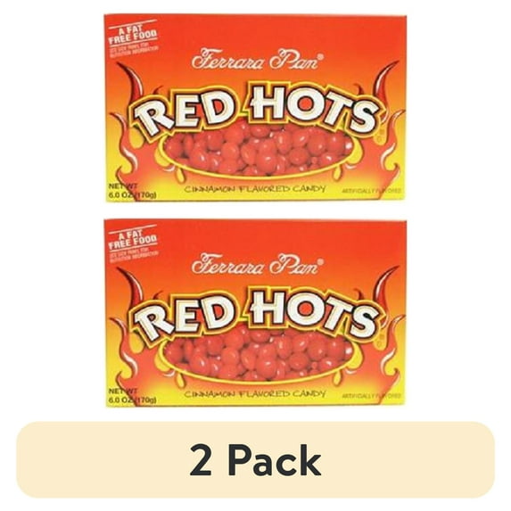 (2 pack) Ferrara Pan, Red Hots Cinnamon Theater Box, Count 1 (5.5 oz ...