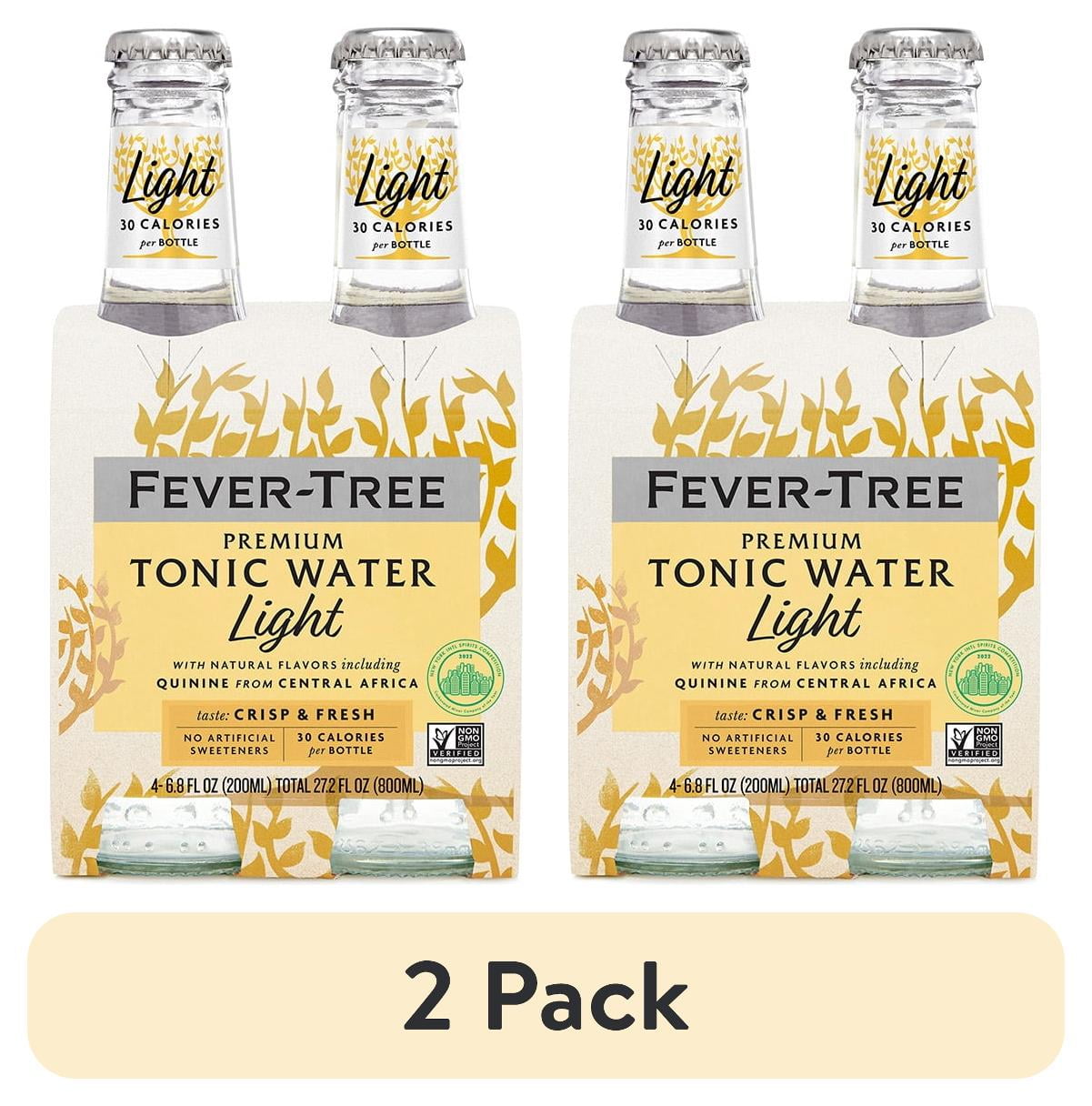(2 pack) Fever-Tree Premium Light Indian Tonic Water, 6.8oz, 4 Count ...