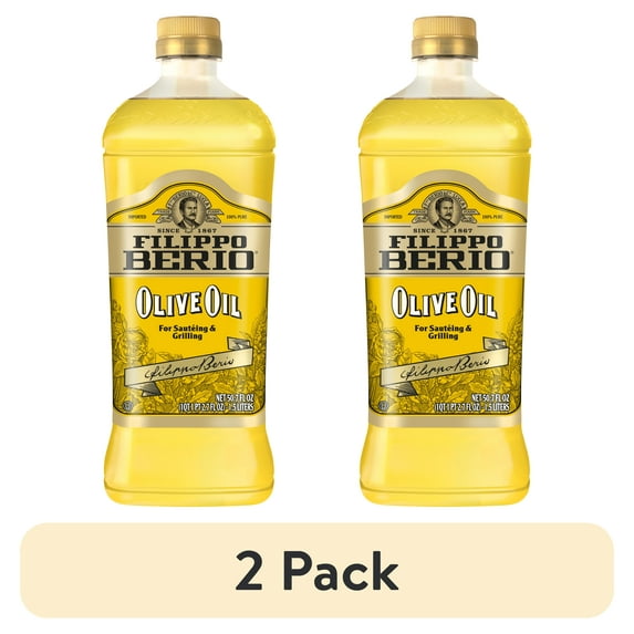 (2 pack) Filippo Berio Extra Light Olive Oil, 50.7 fl oz Bottle – Light ...