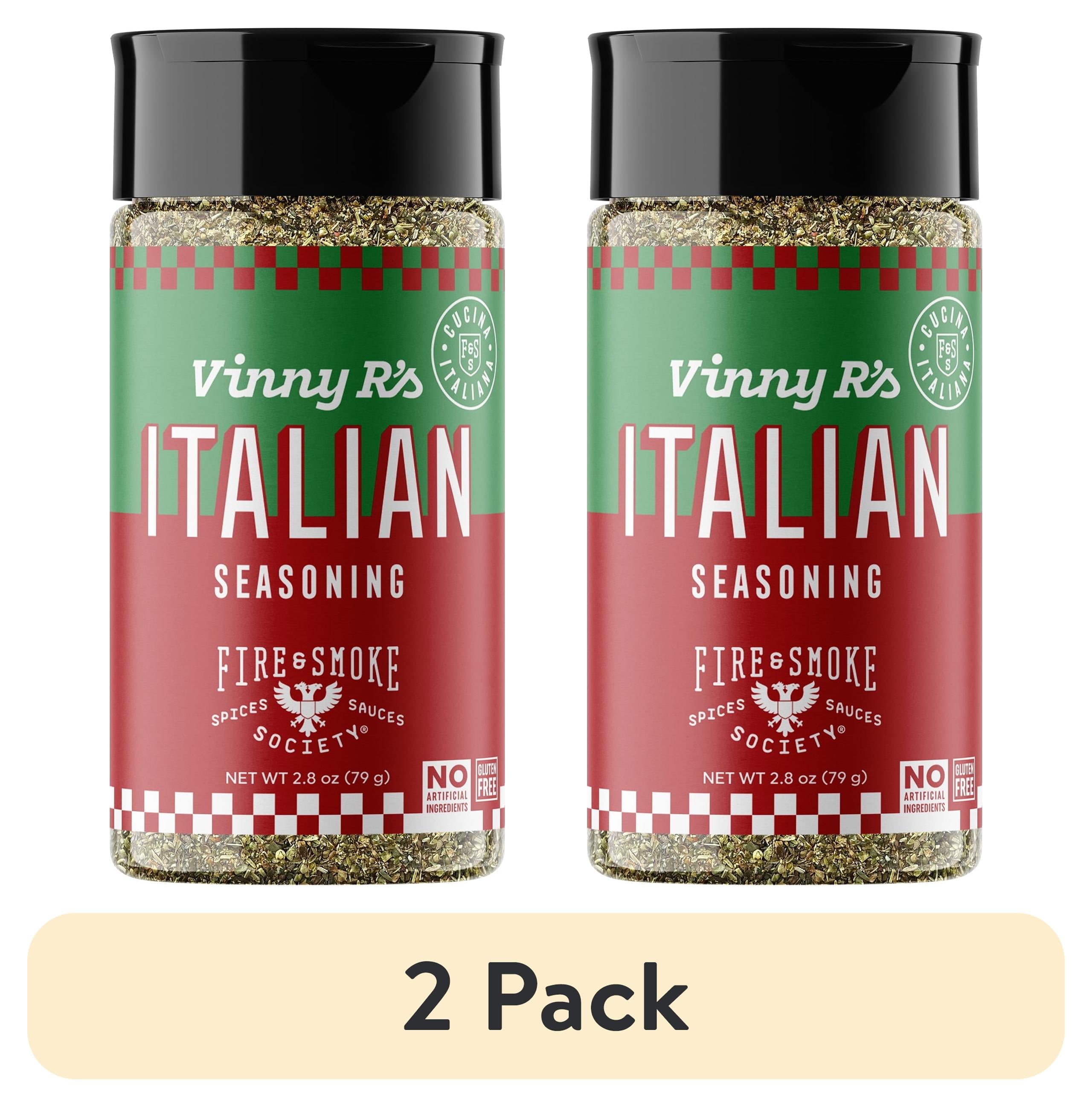 (2 pack) Fire & Smoke Society Vinny R's Italian Seasoning, 2.8 Ounce Mixed Spices & Seasonings ...