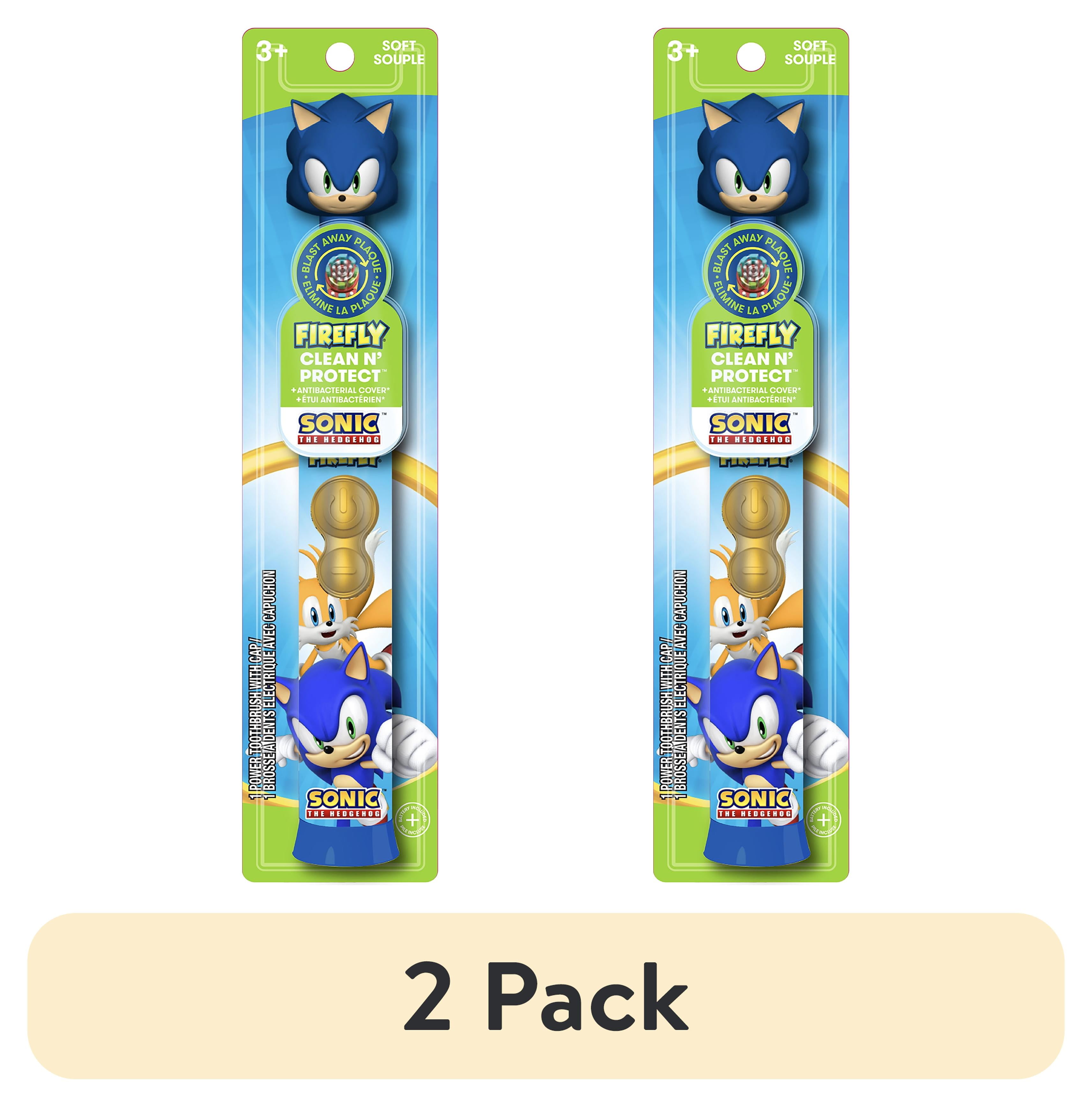 (2 pack) Firefly Clean N' Protect Sonic the Hedgehog Toothbrush ...