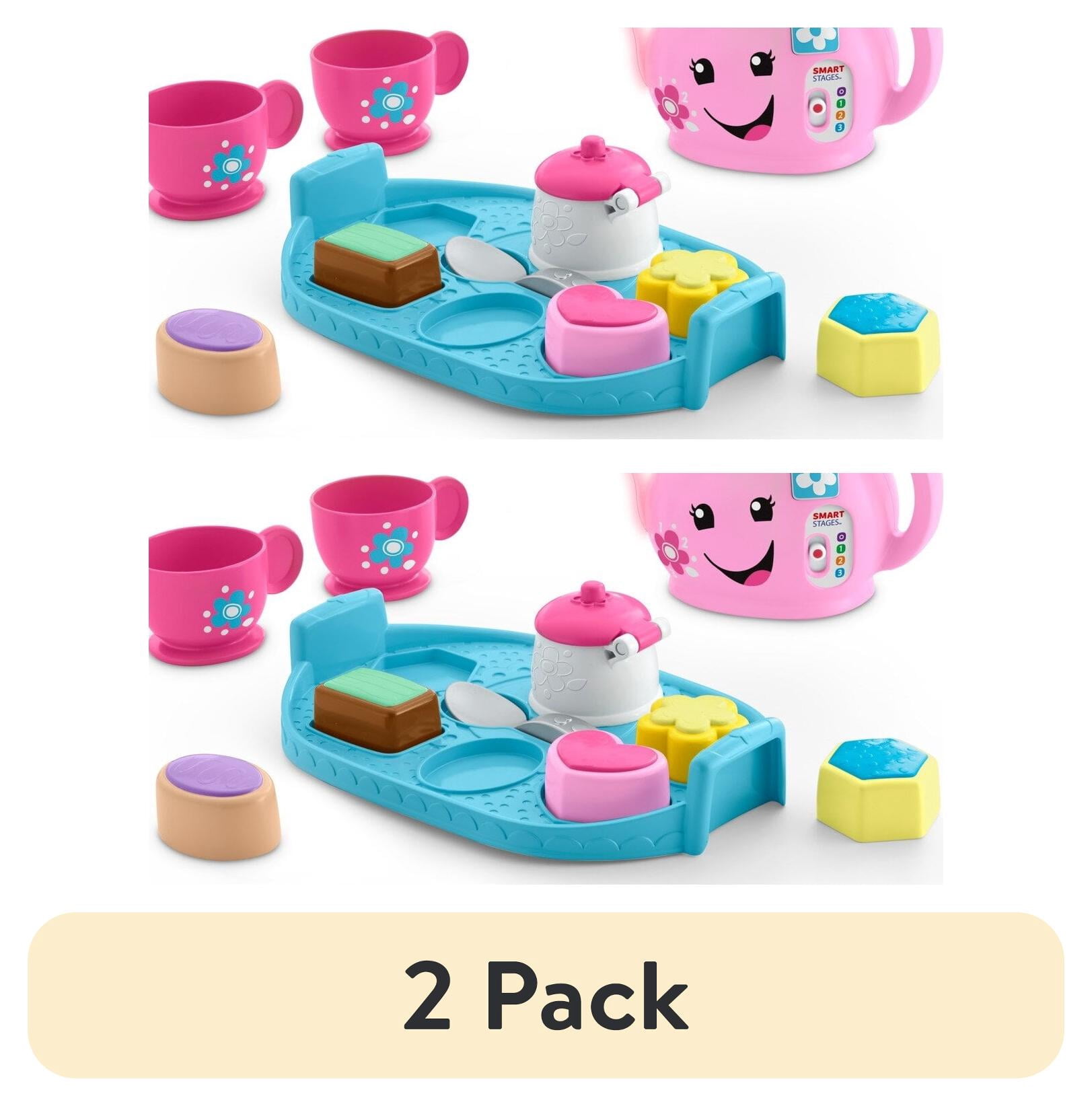 (2 pack) Fisher-Price Laugh & Learn Sweet Manners Tea Set Interactive ...