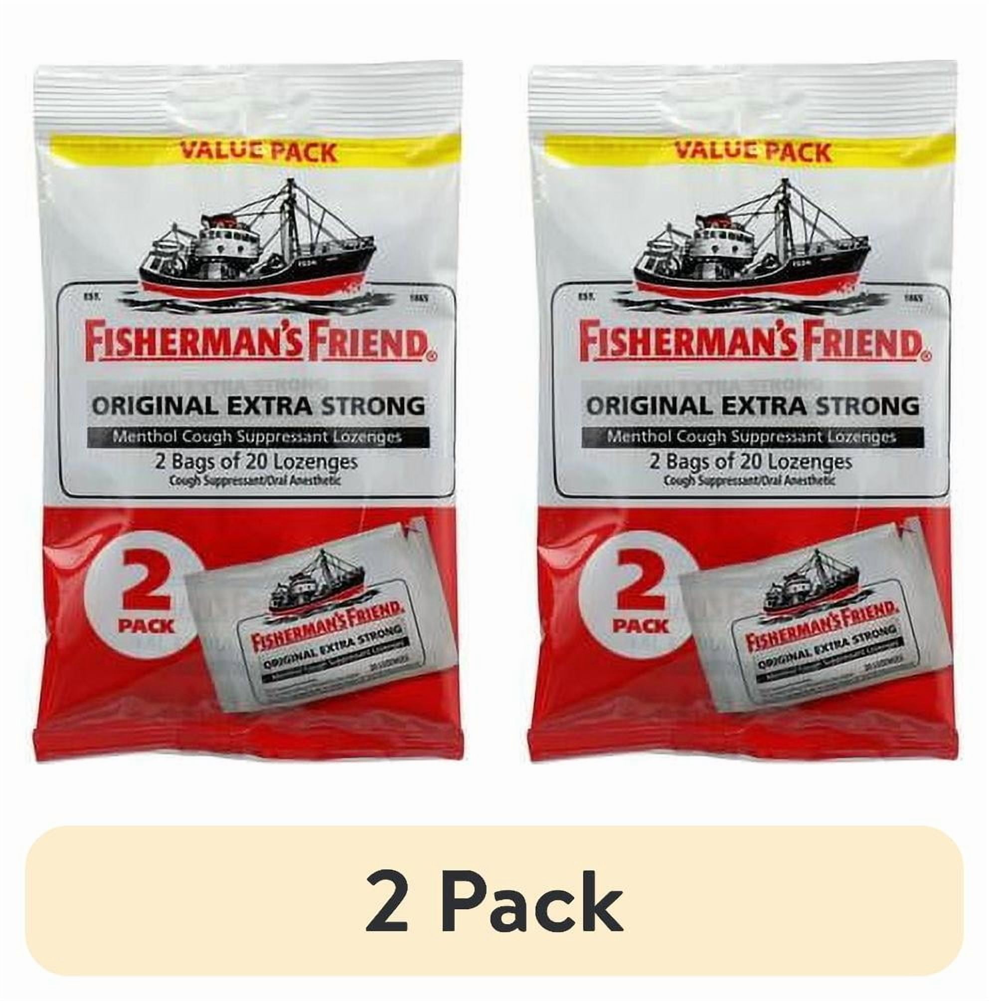 (2 pack) Fisherman's Friend Extra Strong Menthol Cough Suppressant ...