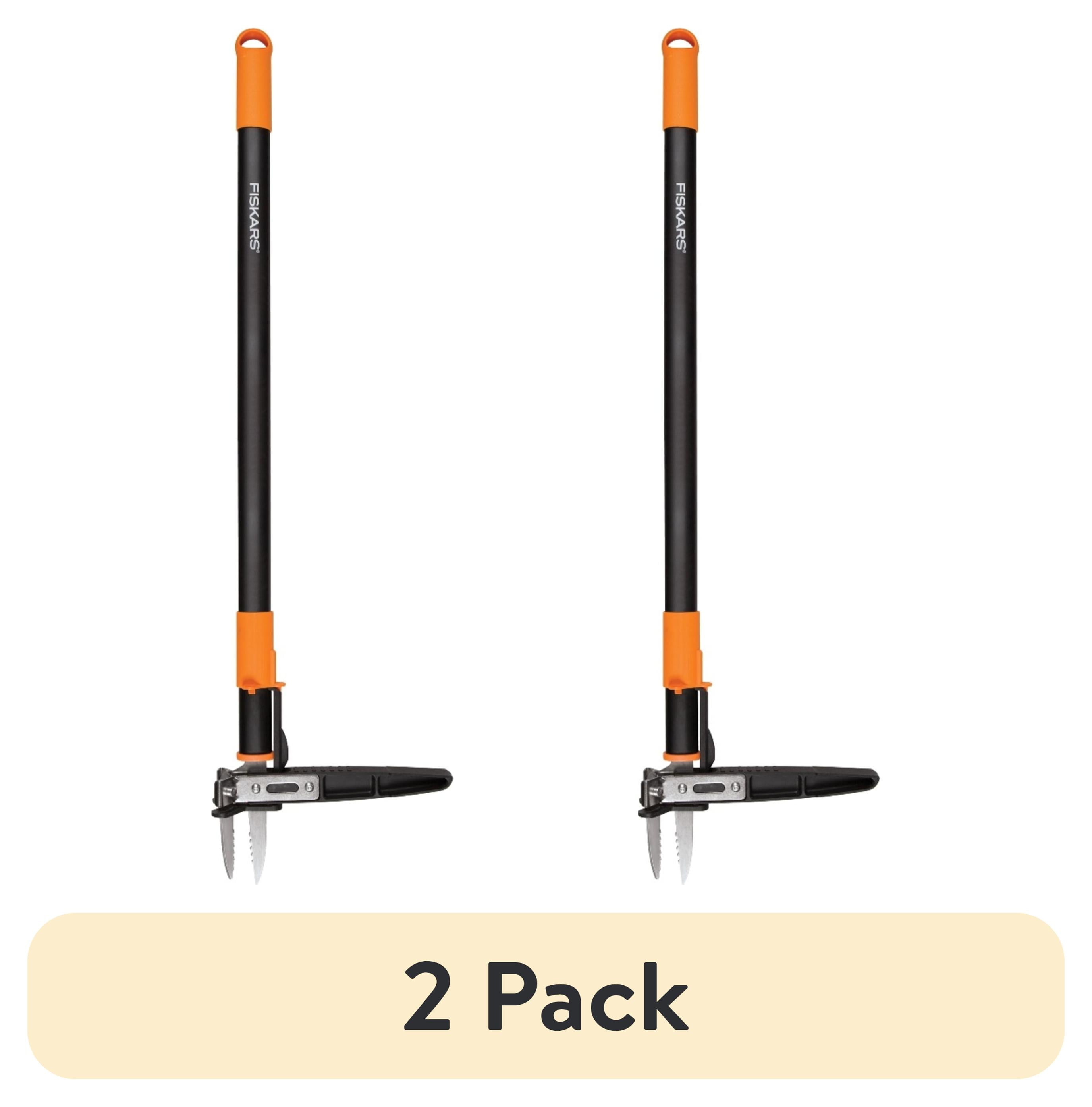 (2 pack) Fiskars 3-Claw Stand Up Weeder, 39" Long Ergonomic Handle with ...