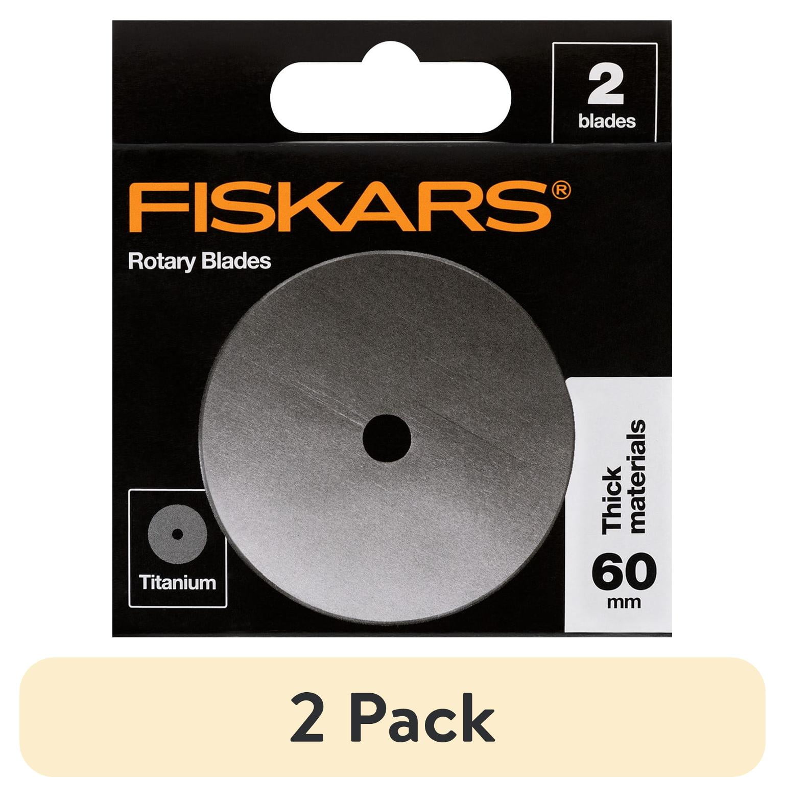 (2 pack) Fiskars 60mm Titanium Rotary Blade 2-Pack - Walmart.com
