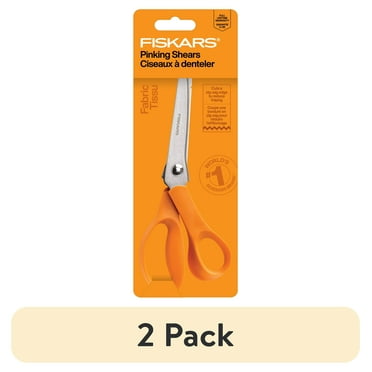 Fiskars 8" Zigzag Edging Sewing Scissors - SoftGrip Pinking Shears with ...