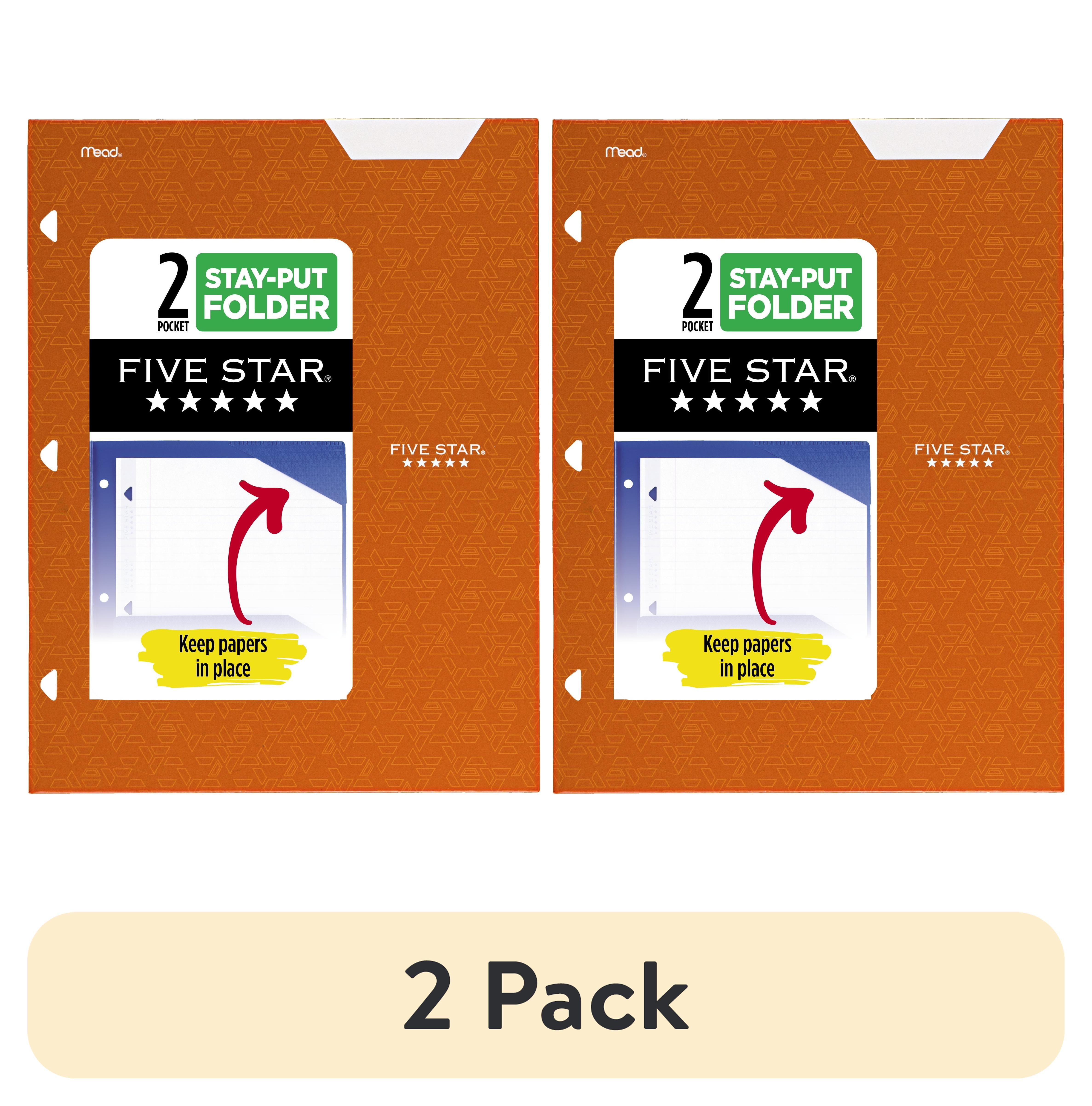 (2 pack) Five Star 4-Pocket Paper Folder, Sedona Orange (331060H-WMT22 ...