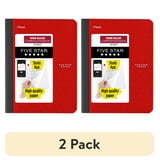 (2 pack) Five Star Composition Book Plus Study App, Wide Ruled, 7.5" x ...