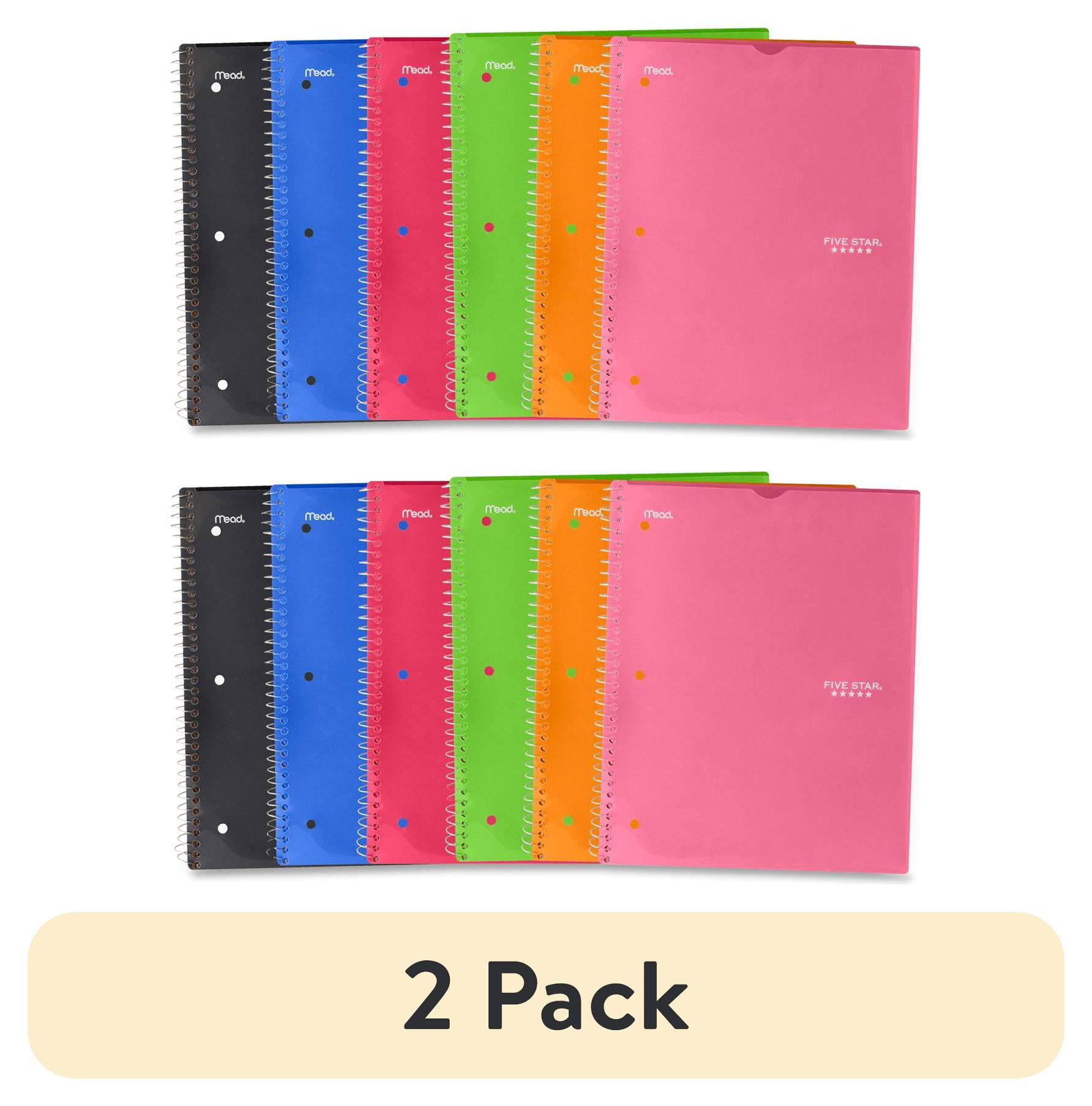 (2 pack) Five Star Customizable Notebook,1 Subject,College Ruled,11"x8 ...