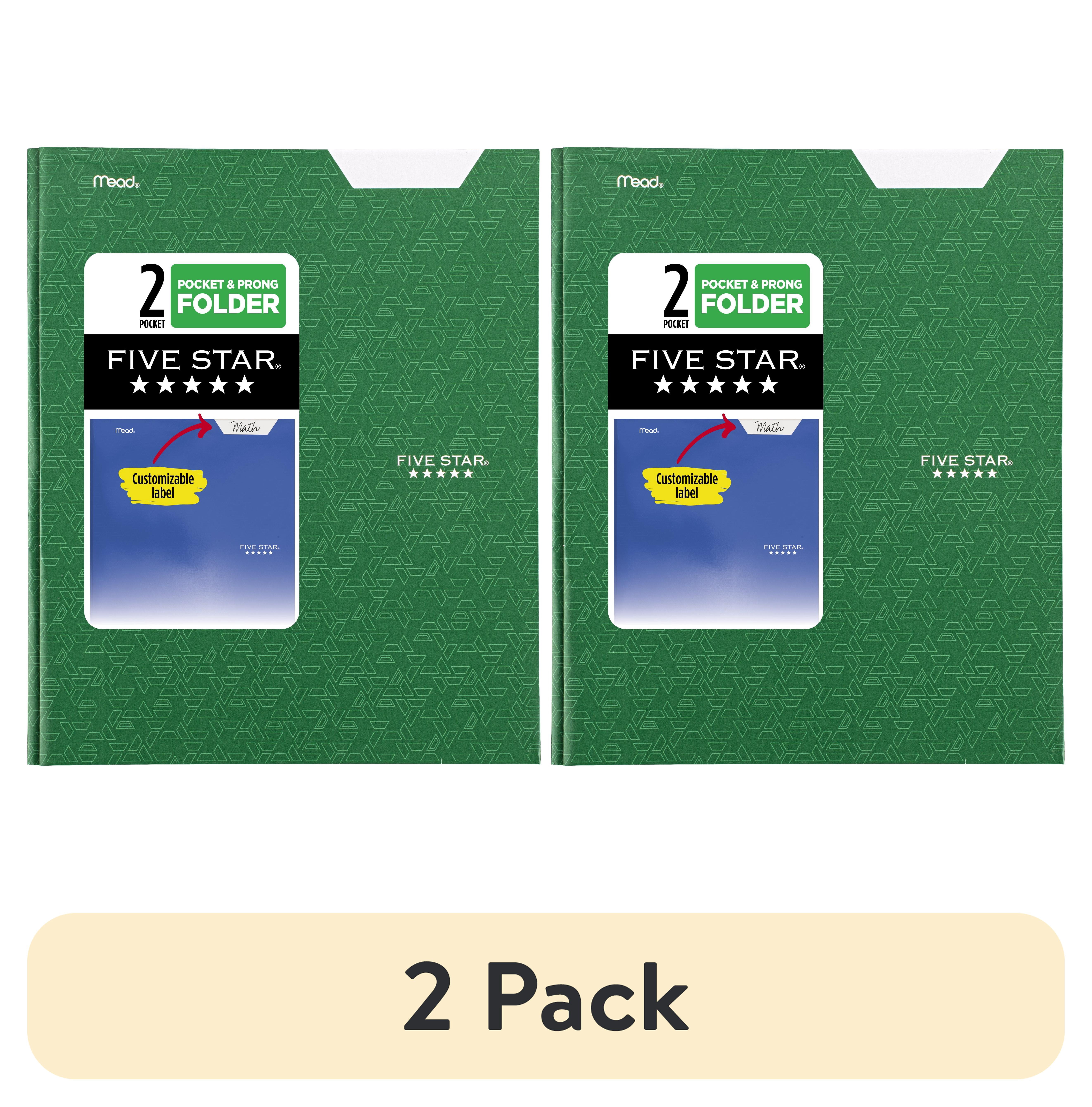 (2 pack) Five Star Pocket and Prong Paper Folder, Forest Green (340020C ...