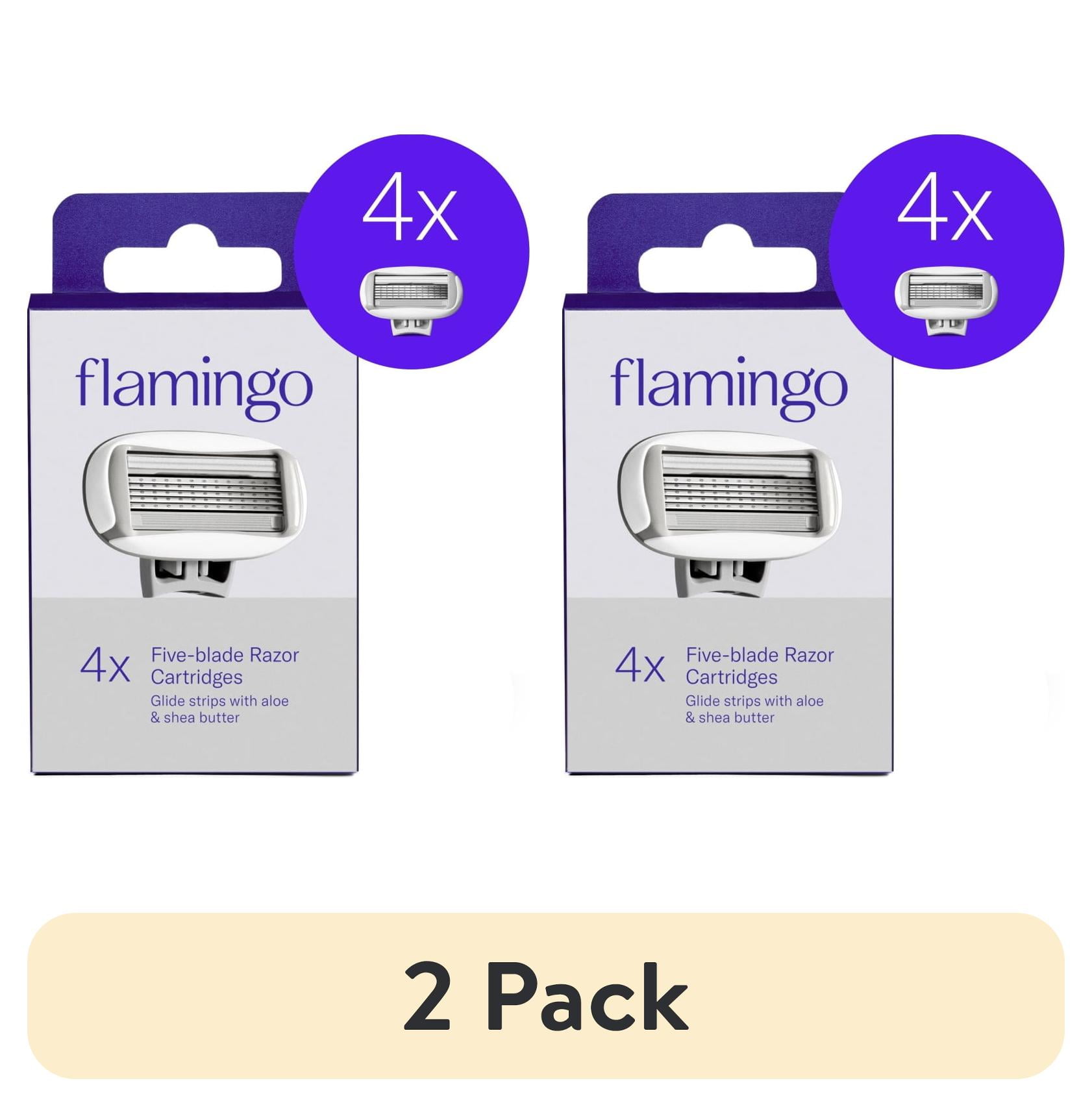(2 pack) Flamingo 5-Blade Women's Razor Blade Refills, 4 Count ...