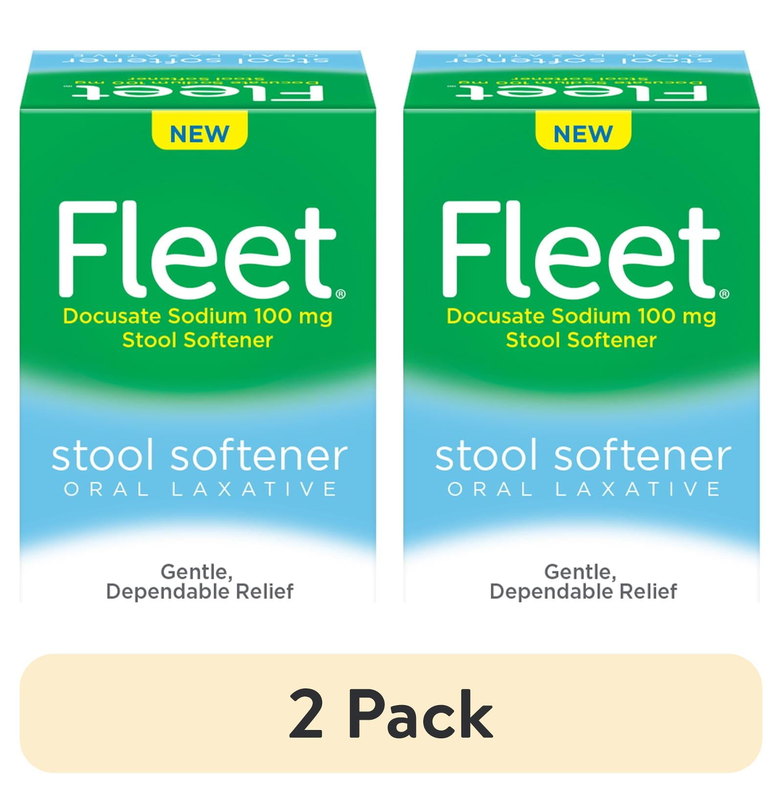 (2 pack) Fleet Laxative, Stool Softener, Stimulant Free Oral Laxative ...