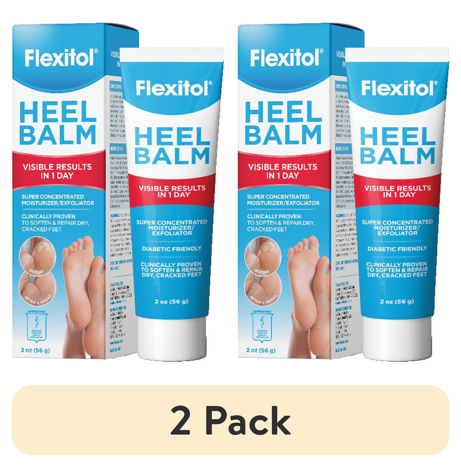 (2 pack) Flexitol Heel Balm, Rich Moisturizing & Exfoliating Foot Cream ...