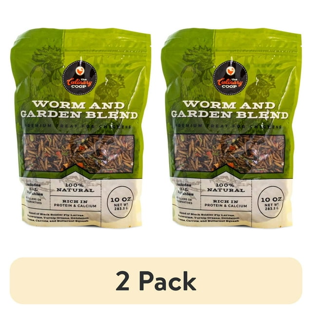 (2 pack) Fluker's The Culinary Coop Worm and Garden Mix, Premium Treats ...