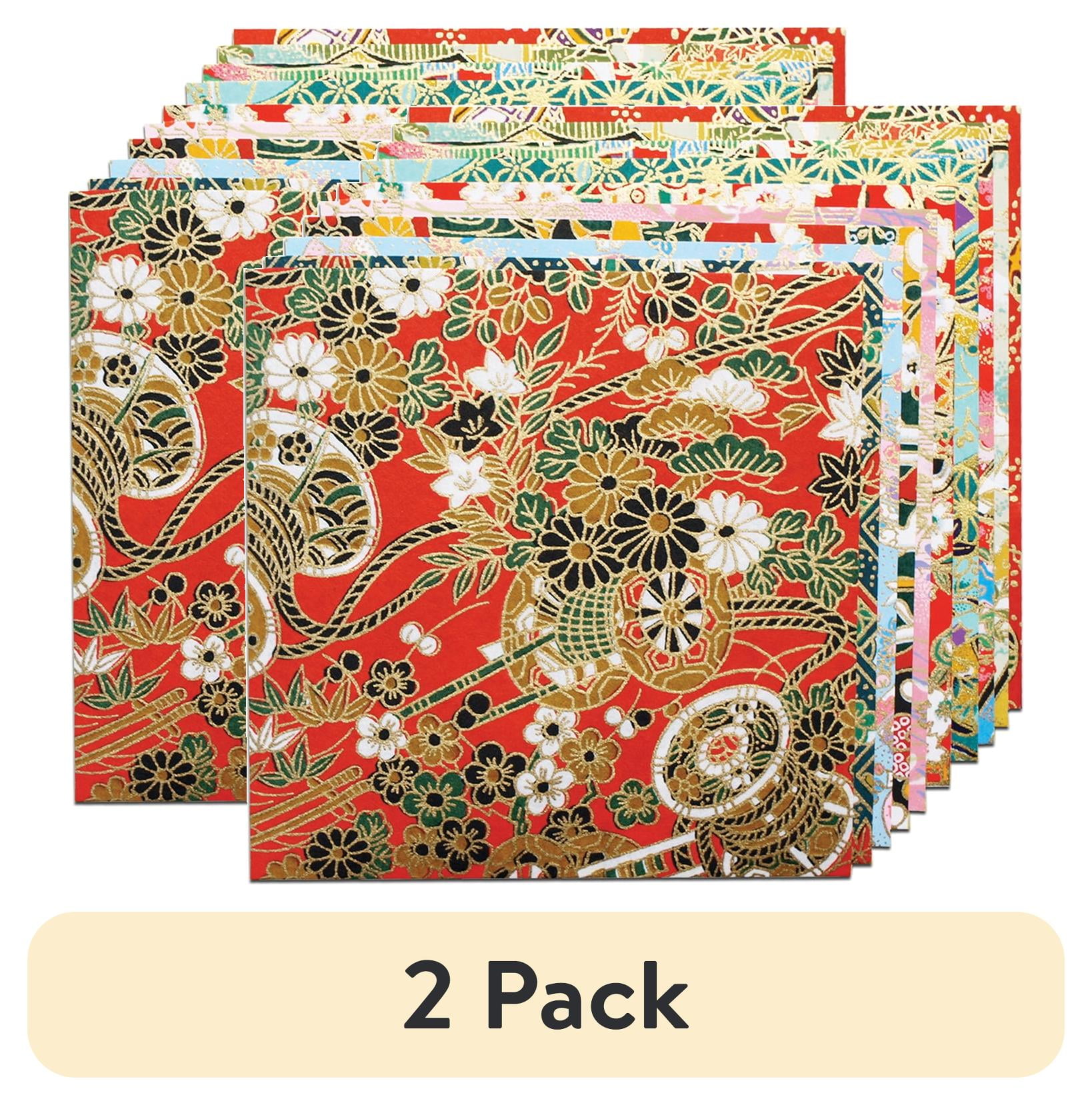 (2 pack) Fold 'Ems Origami Paper 5.875" 10/Pkg-Yuzen Red - Walmart.com