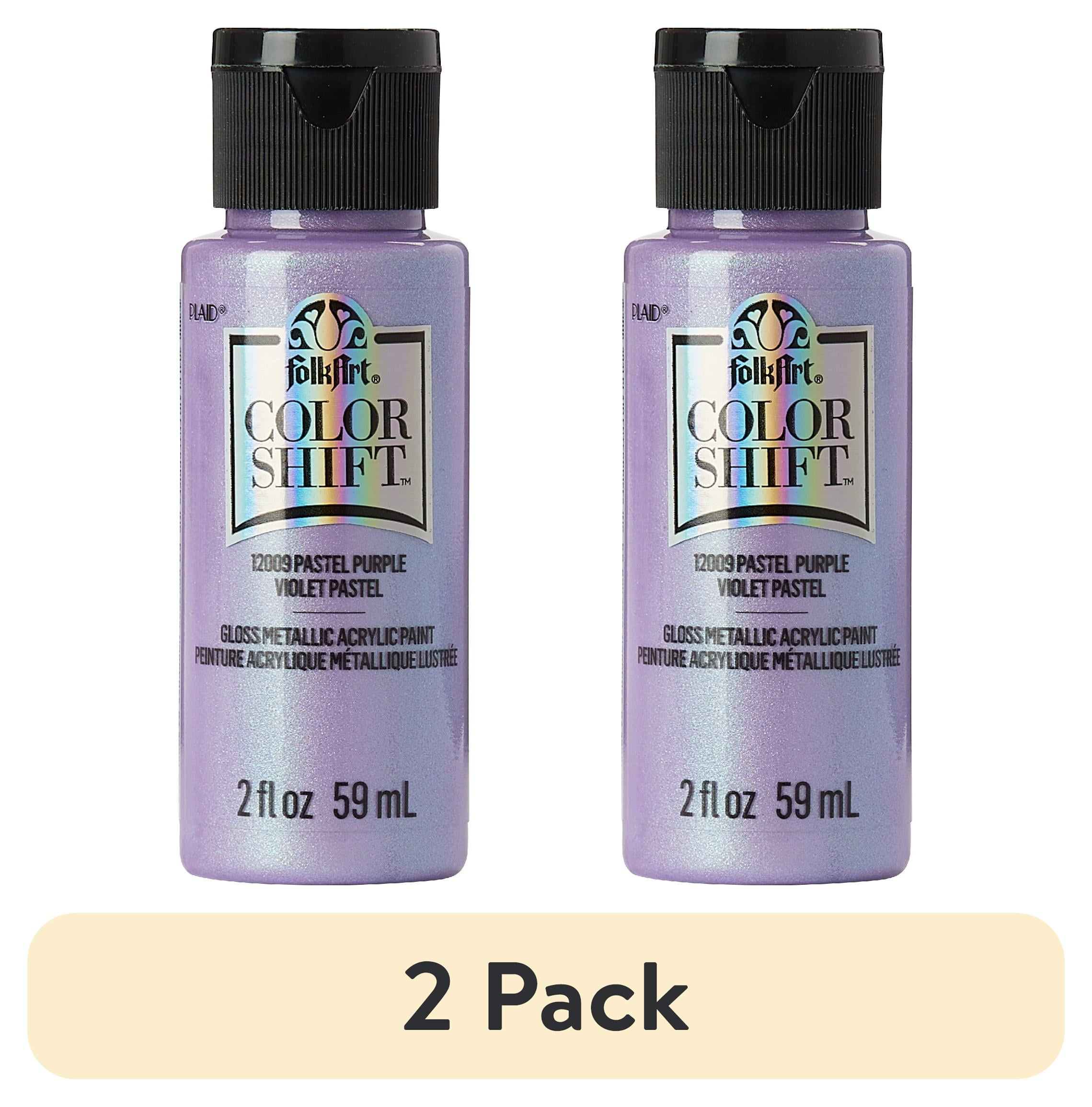 (2 pack) FolkArt Color Shift Acrylic Craft Paint, Gloss Finish, Pastel ...