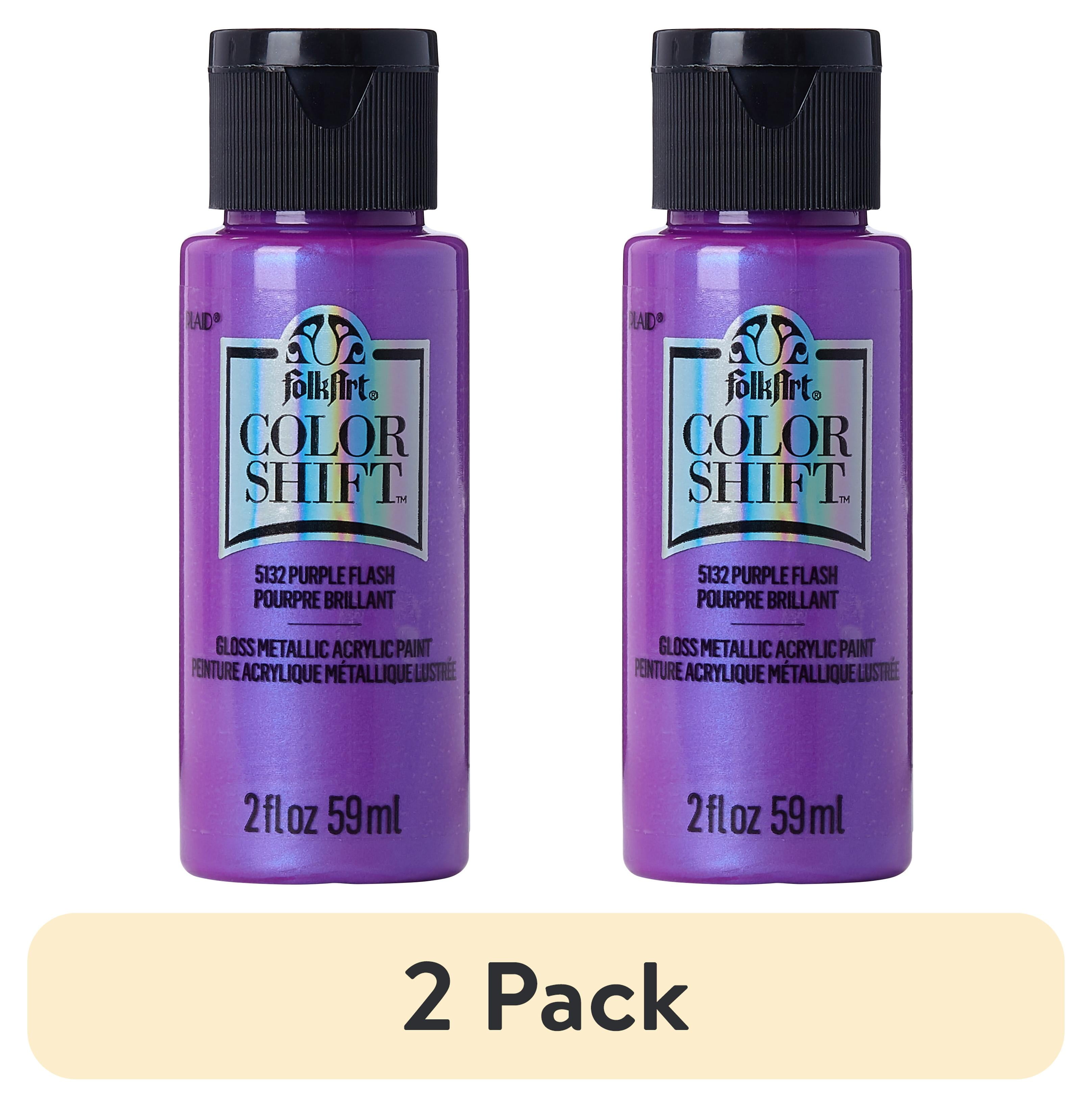 (2 pack) FolkArt 5132E Color Shift Acrylic Craft Paint, Gloss Finish ...