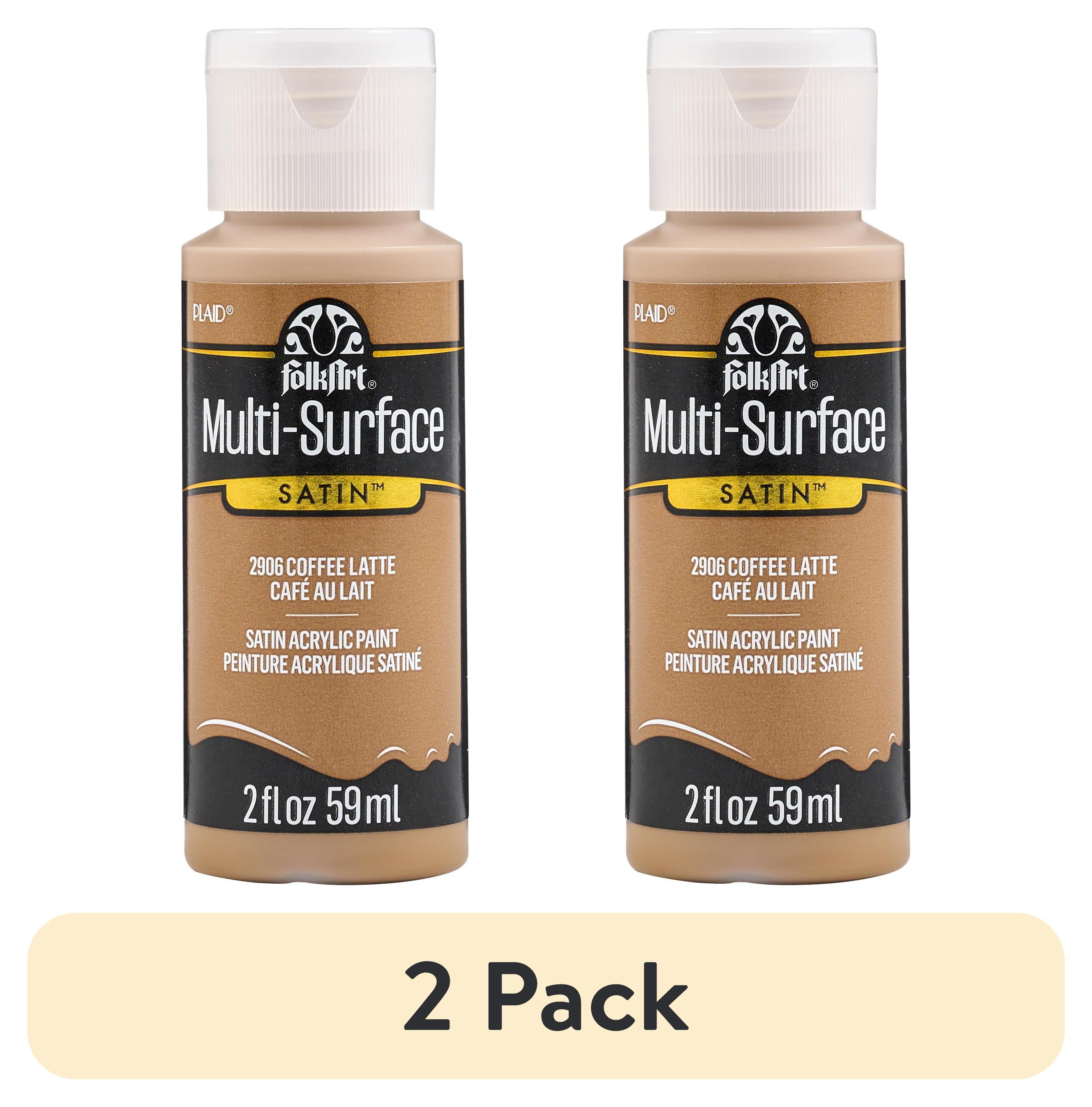 (2 pack) FolkArt Multi-Surface Acrylic Craft Paint, Satin Finish ...