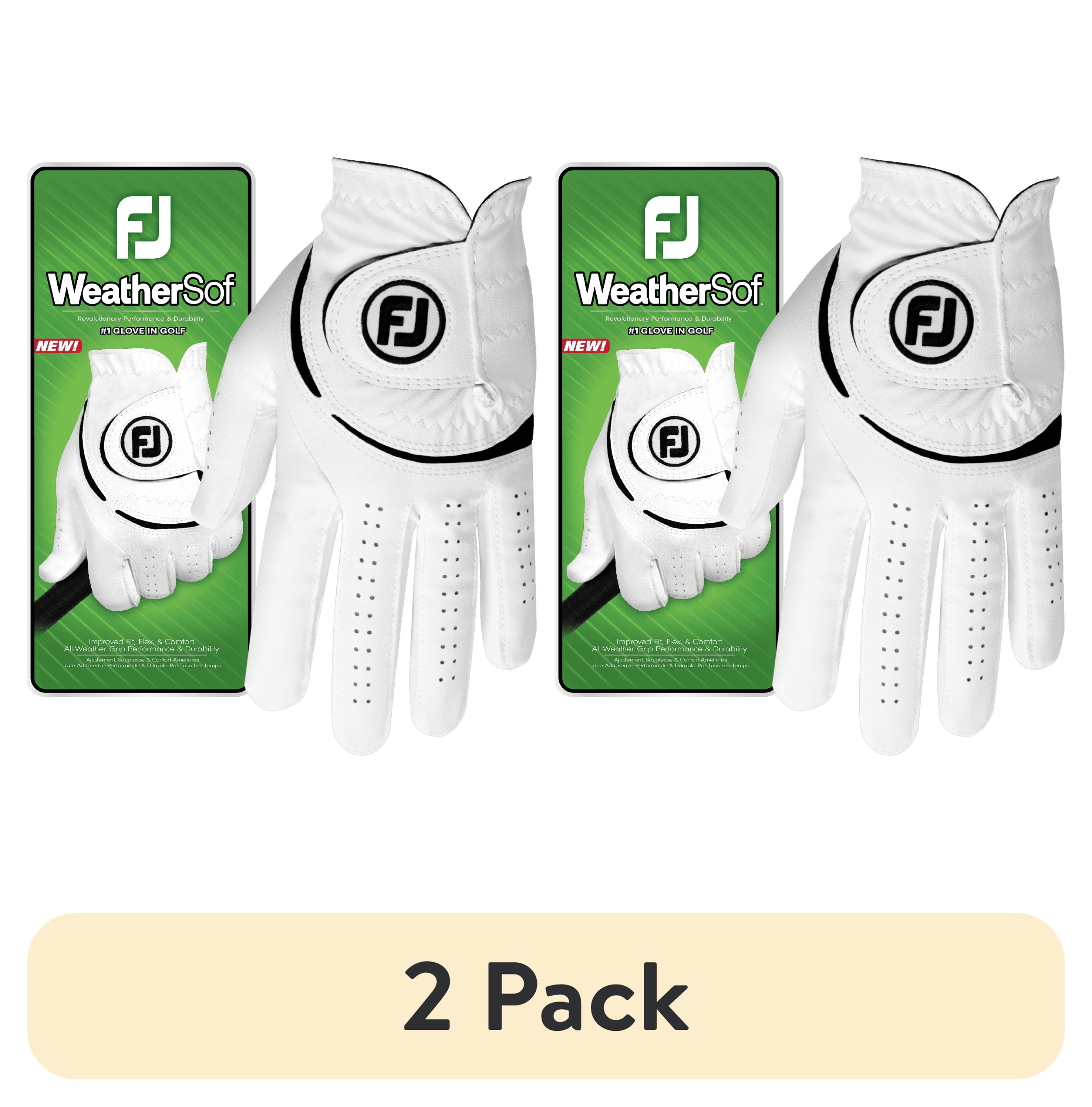 FootJoy WeatherSof Golf Glove - Left Handed White - 2 Pack - Walmart.com