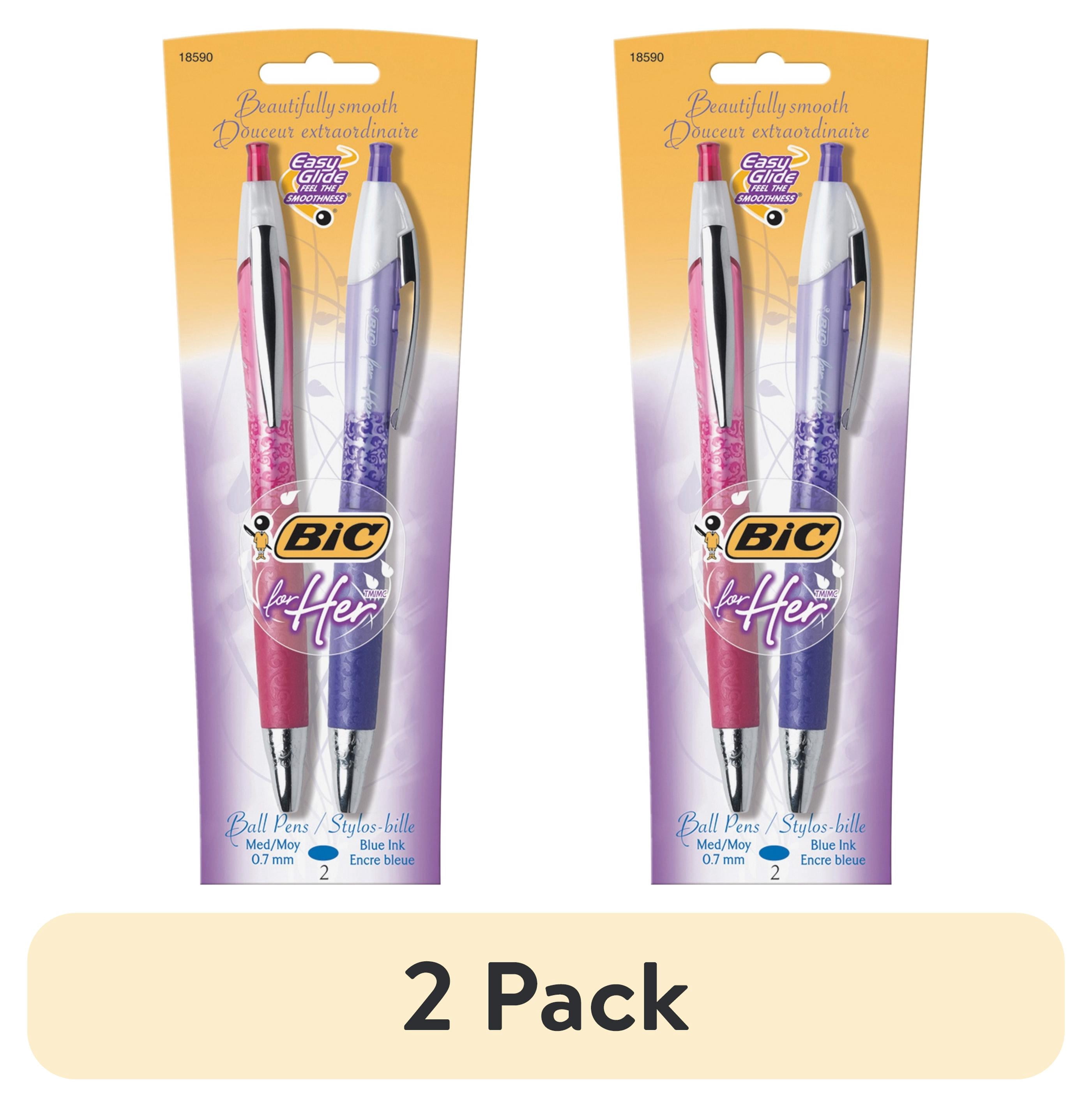 (2 pack) For Her Design Retractable Ball Pens - Walmart Business Supplies