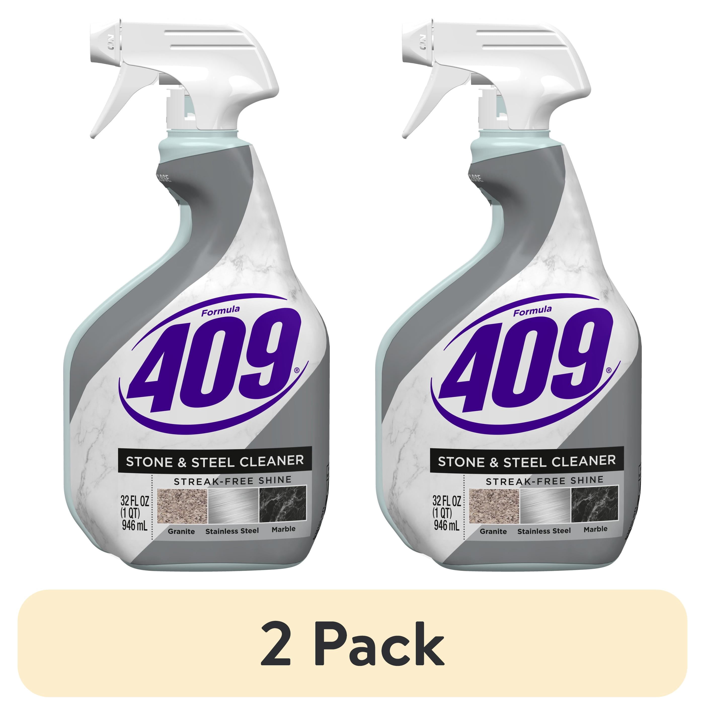 (2 pack) Formula 409 Stone and Steel Cleaner, Spray Bottle, 32 Ounces ...