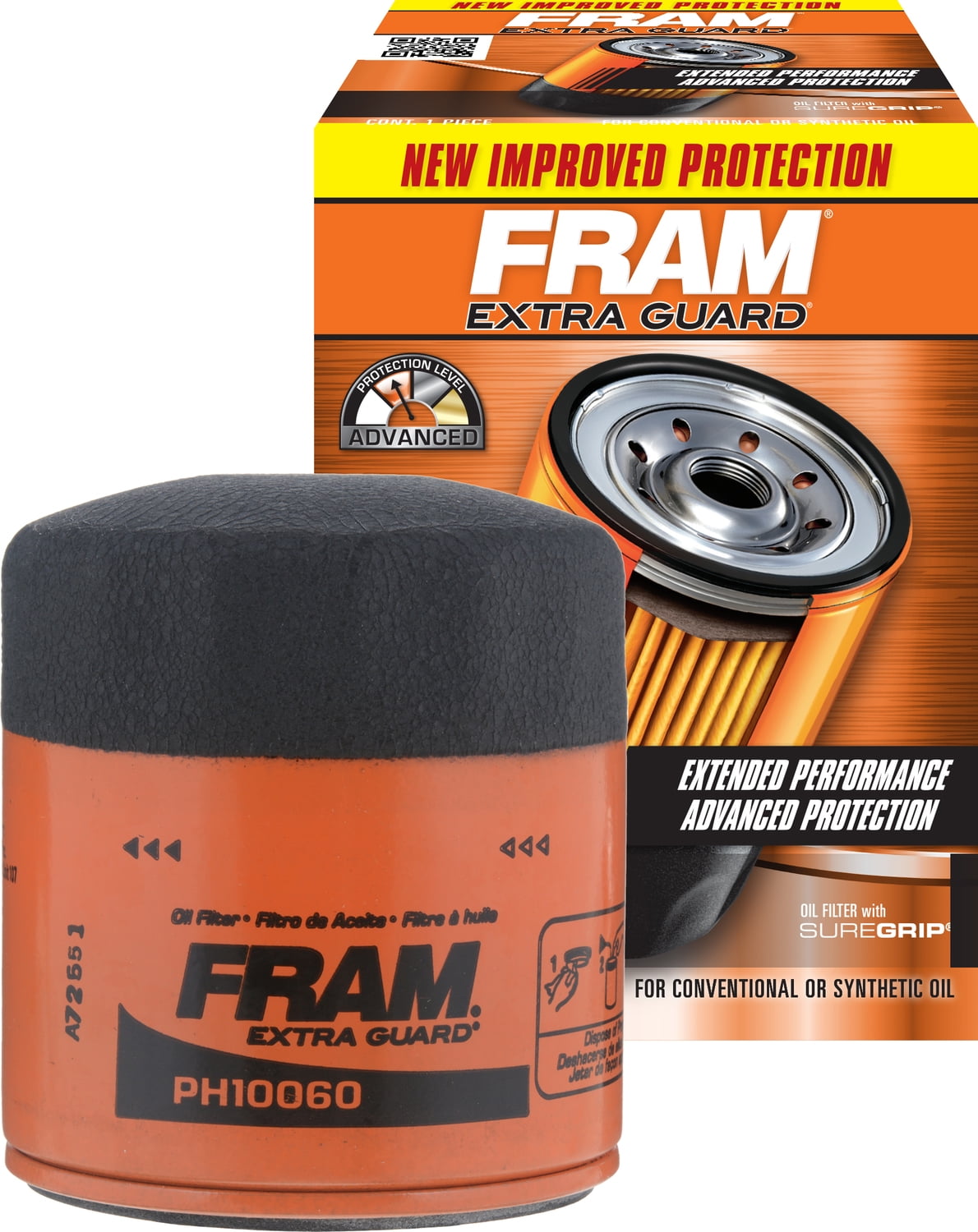 (2 pack) Fram extra guard oil filter, ph10060 - Walmart.com