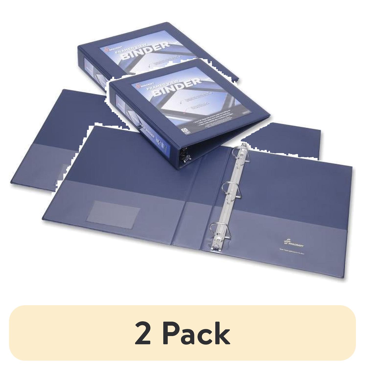 (2 pack) Frame View Binders - Navy Blue, 1-1/2" - Walmart.com