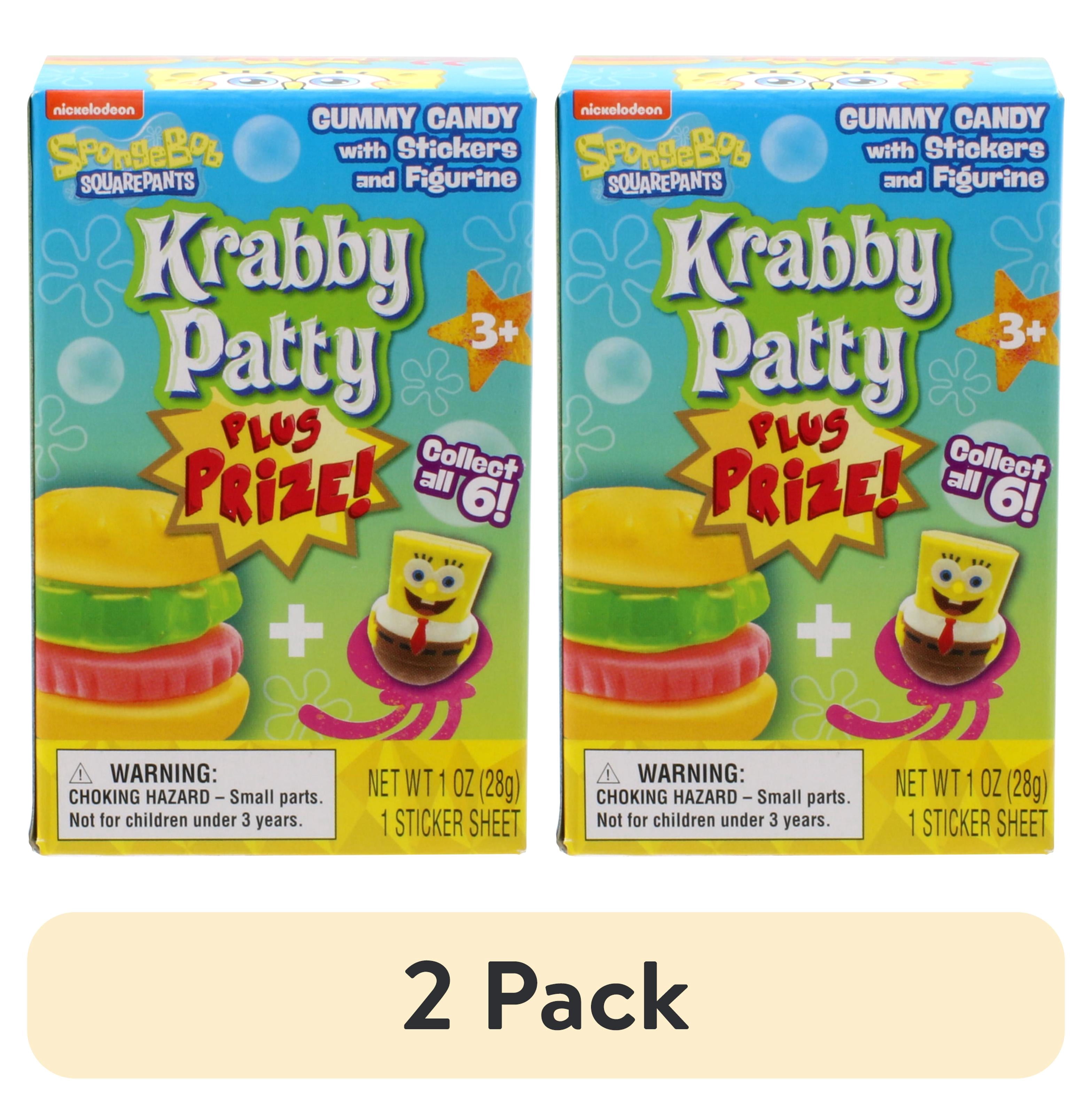 (2 pack) Frankford SpongeBob SquarePants Gummy Krabby Patty Plus Prize ...