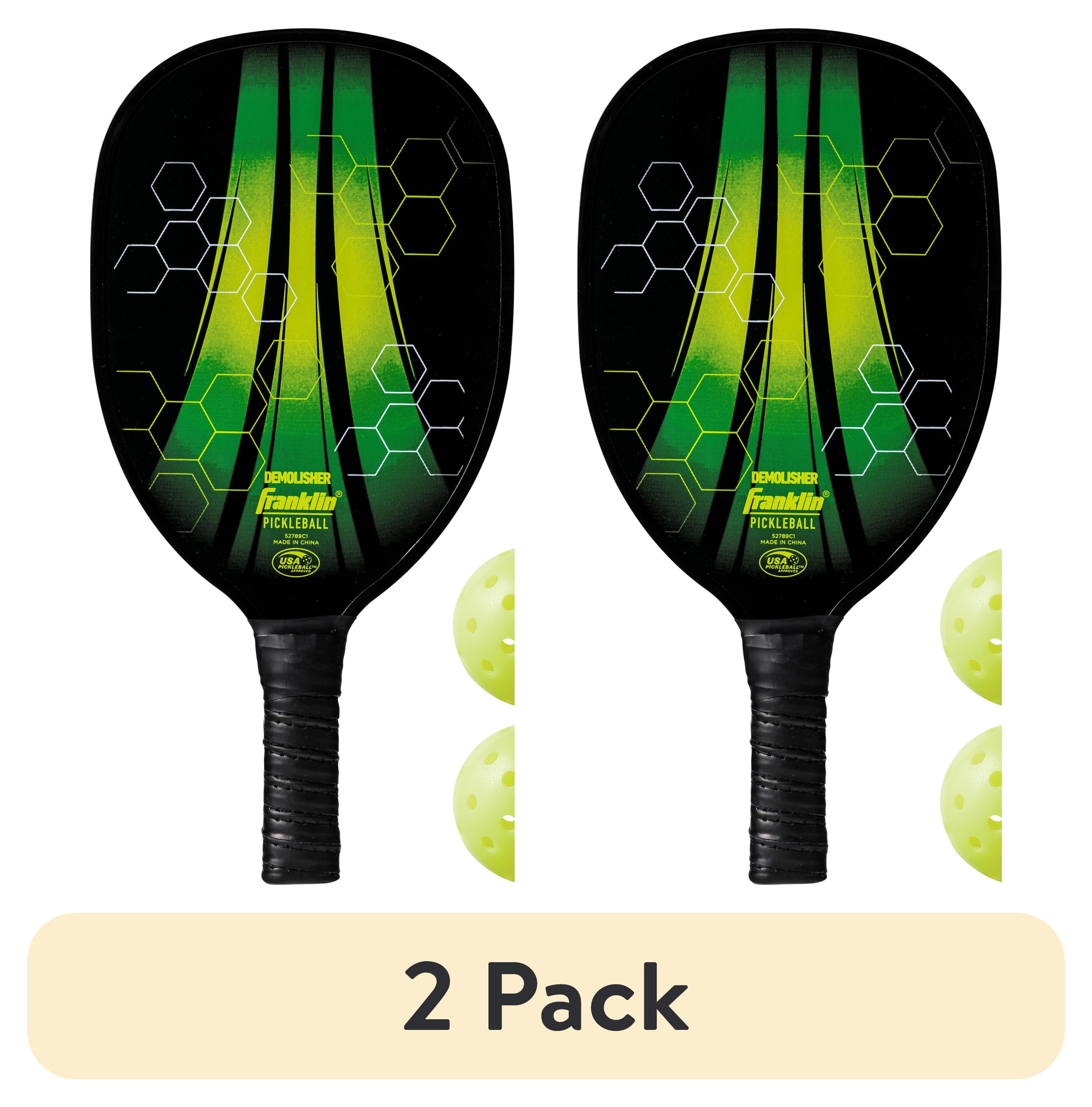(2 pack) Franklin Sports Pickleball Paddle and Ball Set - Wooden ...