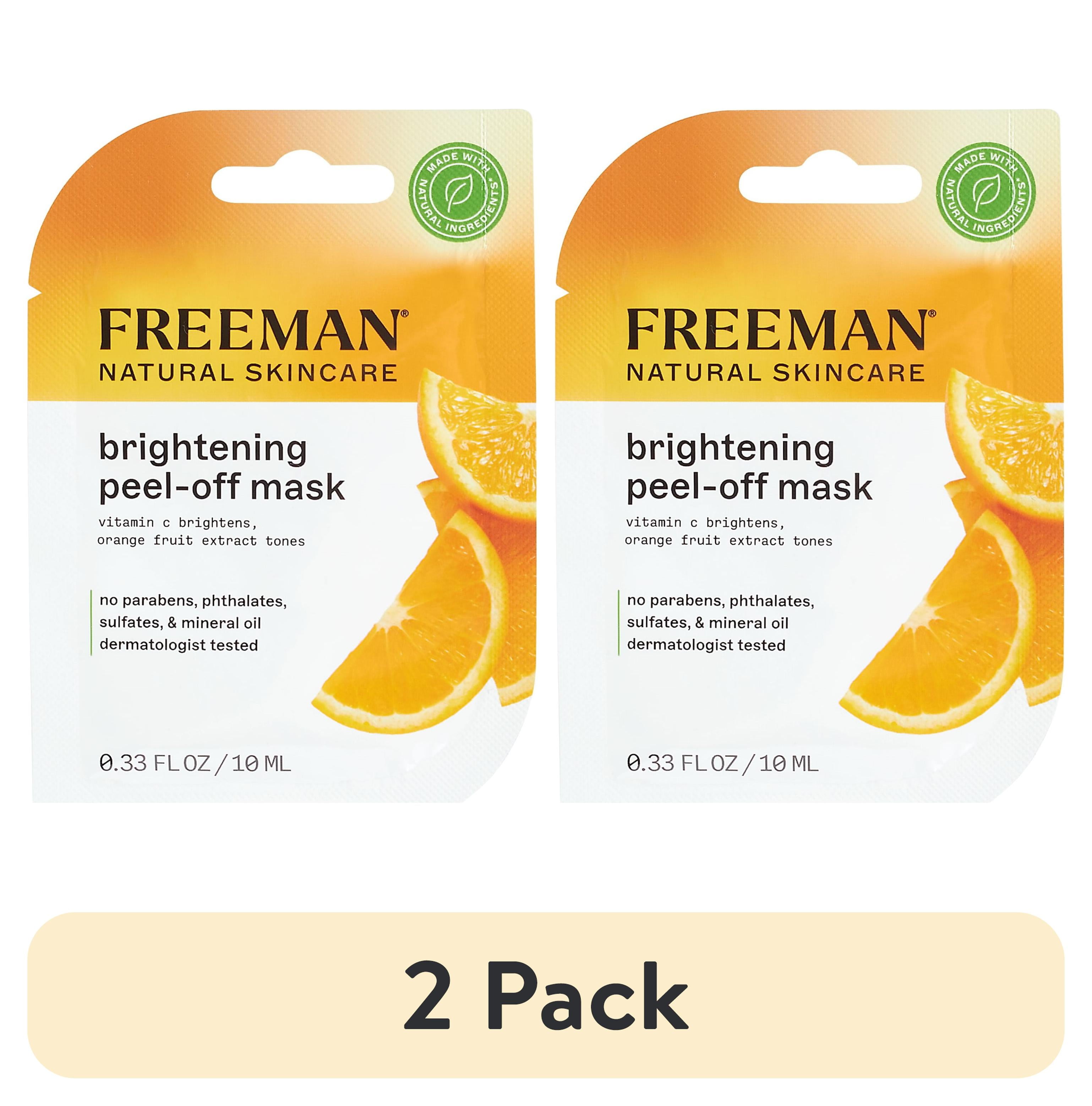 (2 pack) Freeman Natural Vitamin C Brightening Peel Off Mask - Walmart.com