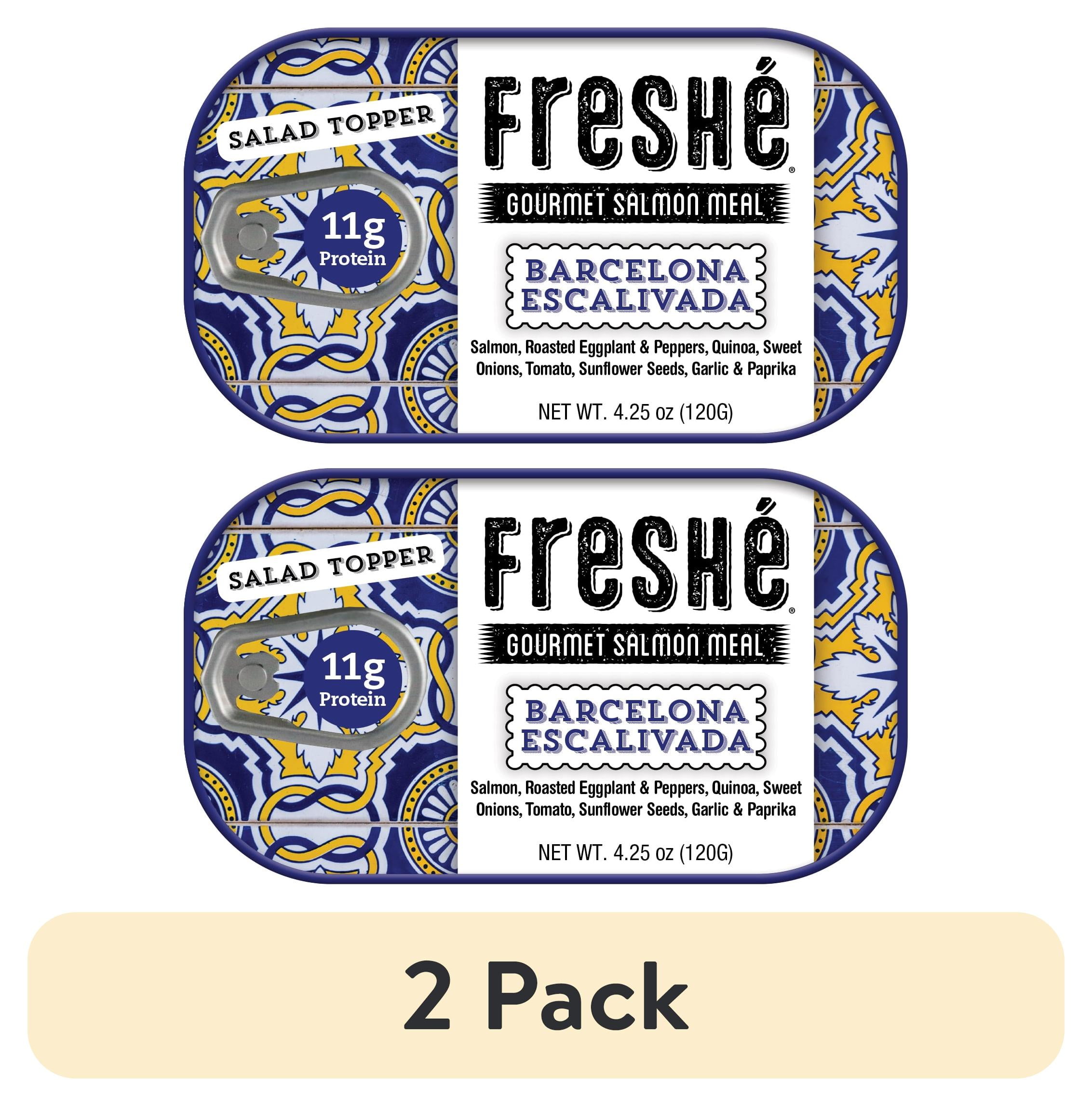 (2 pack) Freshe Barcelon Escalivada, Gourmet Salmon Meal, 4.25 Ounce ...