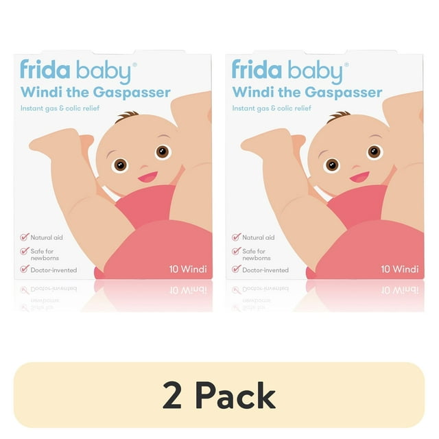 (2 pack) Frida Baby Windi The Gas Passer, Natural Infant Gas Relief, 10 ...