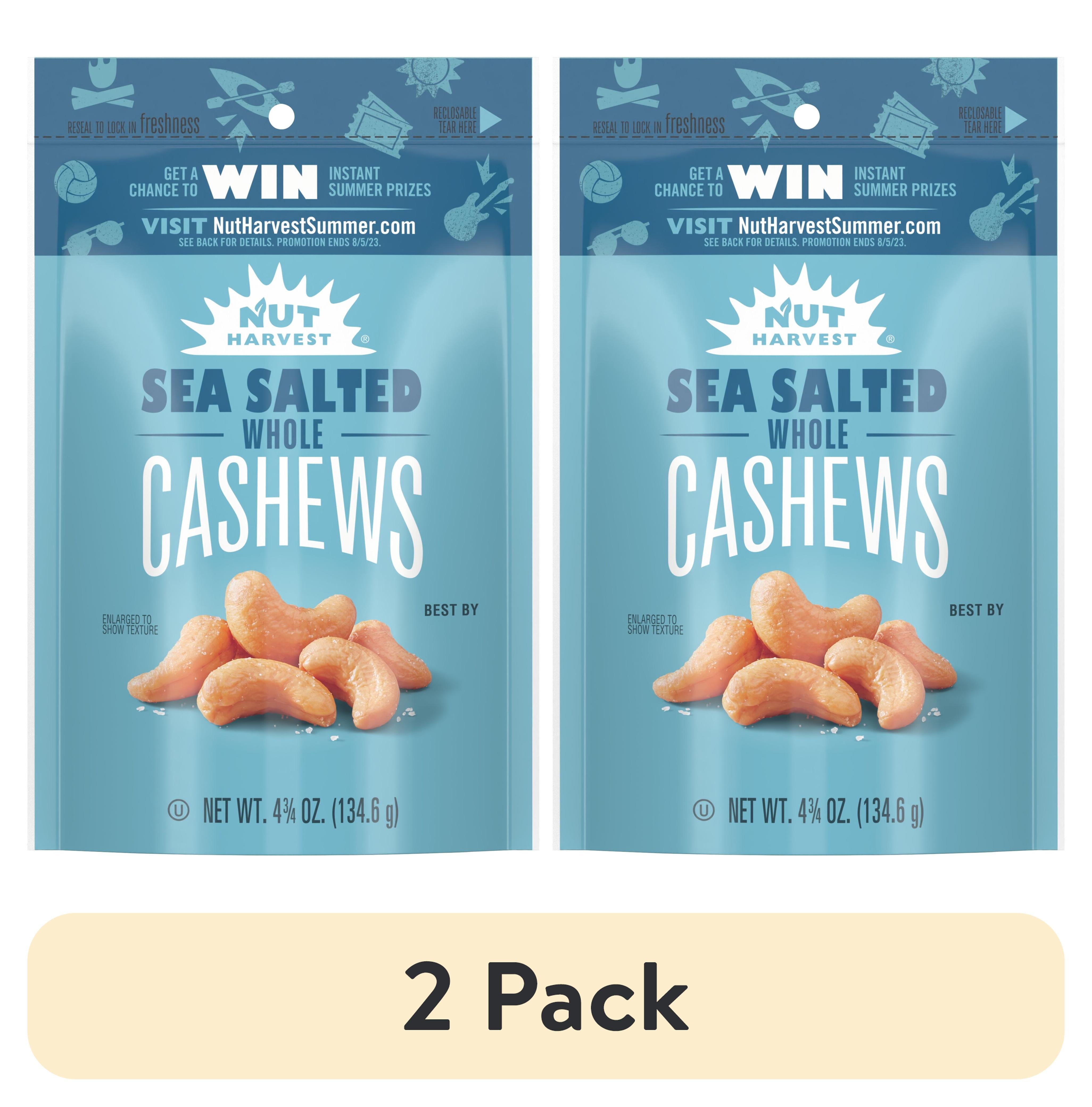 (2 pack) Frito Lay Nut Harvest Sea Salt Whole Cashews 4.75z - Walmart.com