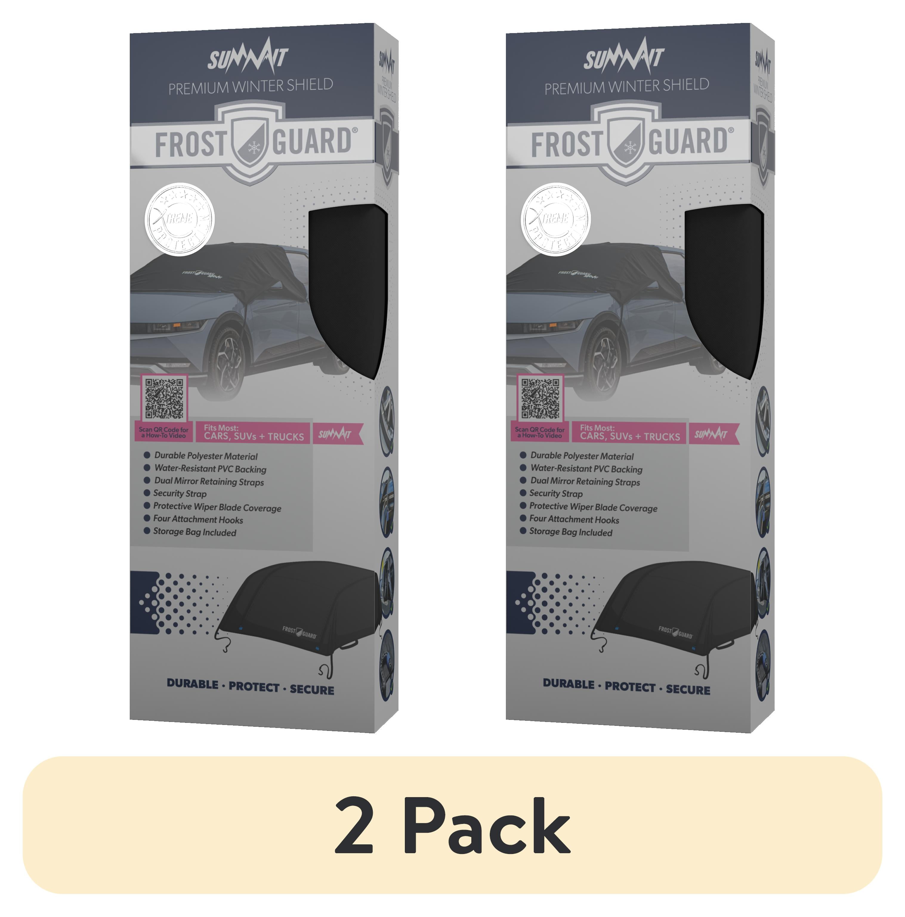 (2 pack) FrostGuard Summit Automotive Winter Windshield Cover, Blocks ...