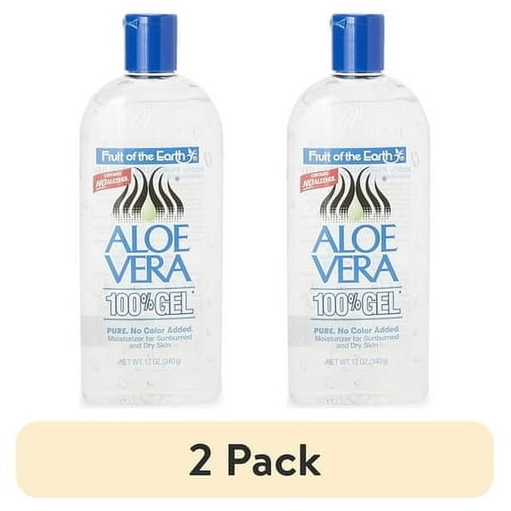 (2 pack) Fruit of the Earth Aloe Vera Moisturizing Gel, Unscented 12 oz ...