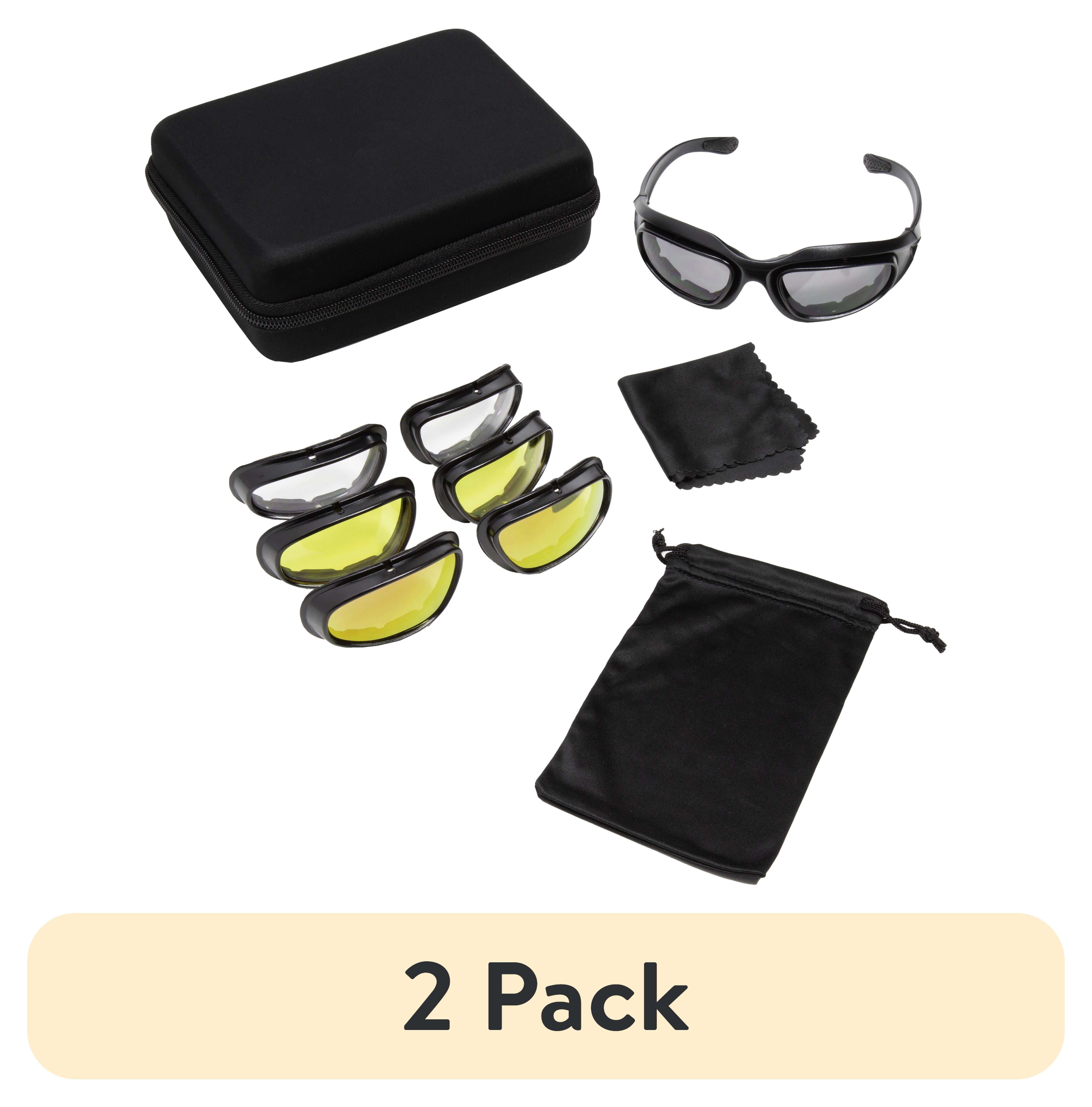 Fuel Helmets Adult Motocross ATV Off-Road Glasses Kit with 4 UV Lenses ...