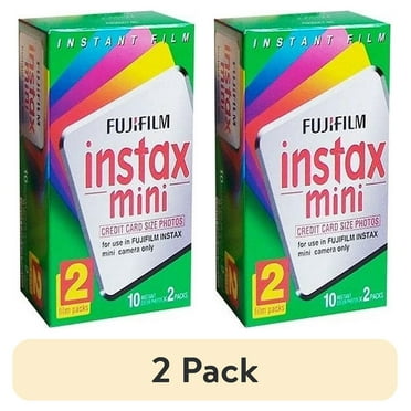 Fujifilm Instax Mini Instant Film 2 Pack 20 Sheets, Refill Insta Pics ...