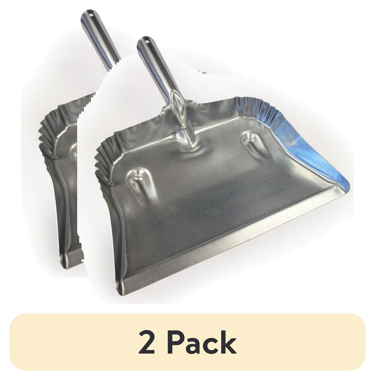 (2 pack) Fulton Heavy Duty Galvanized Steel Dustpan - Silver - Walmart.com