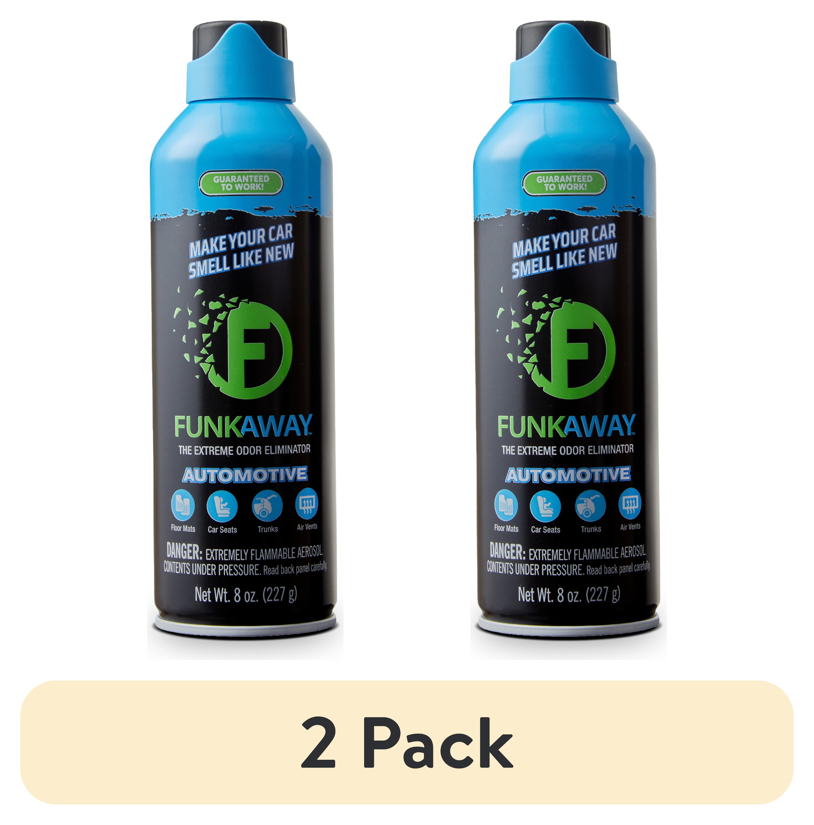 (2 pack) FunkAway Automotive Aerosol Spray, 8 oz., Extreme Odor ...