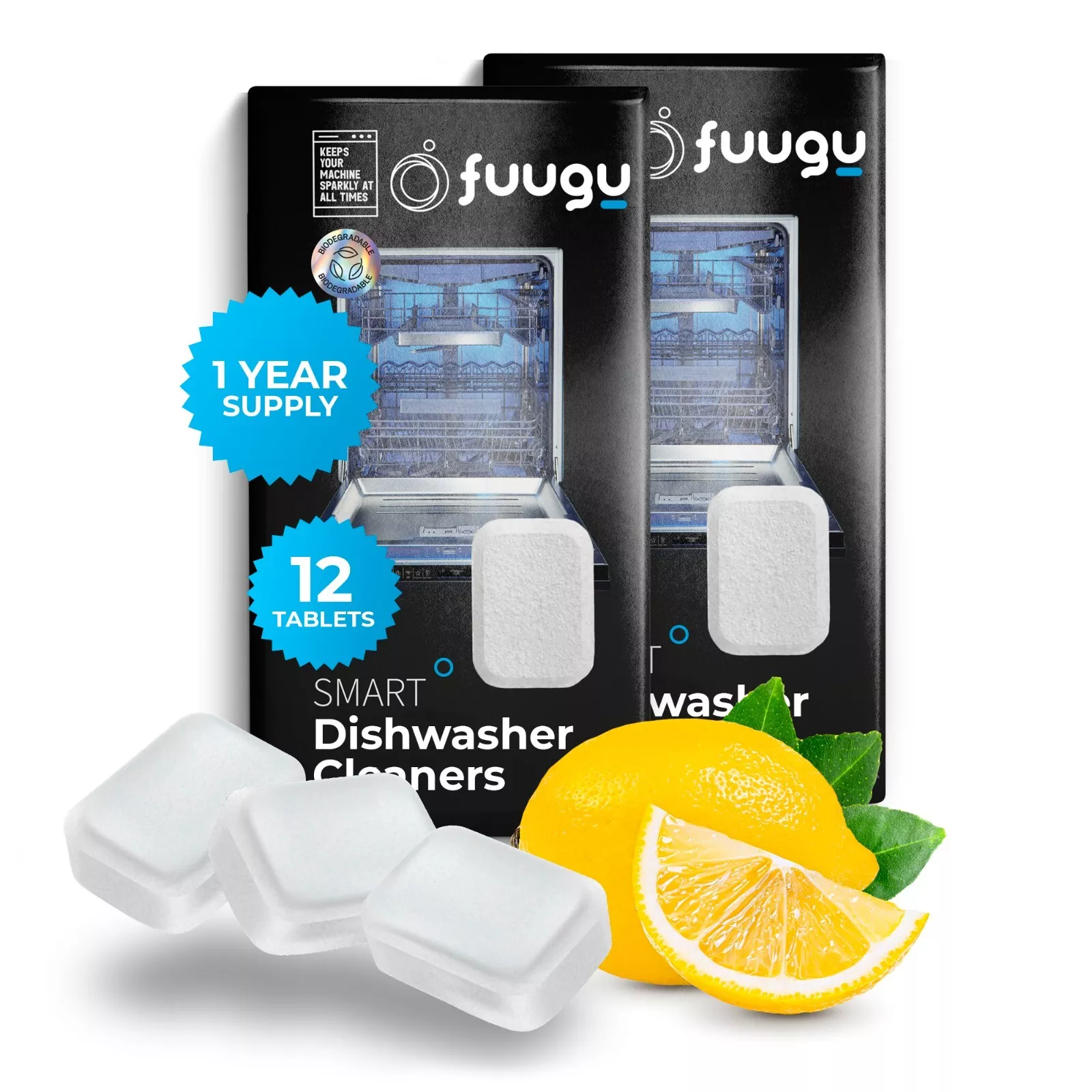 (2 pack) Fuugu | Deep Cleaning Dishwasher Tablets to Clean Dish Washer ...