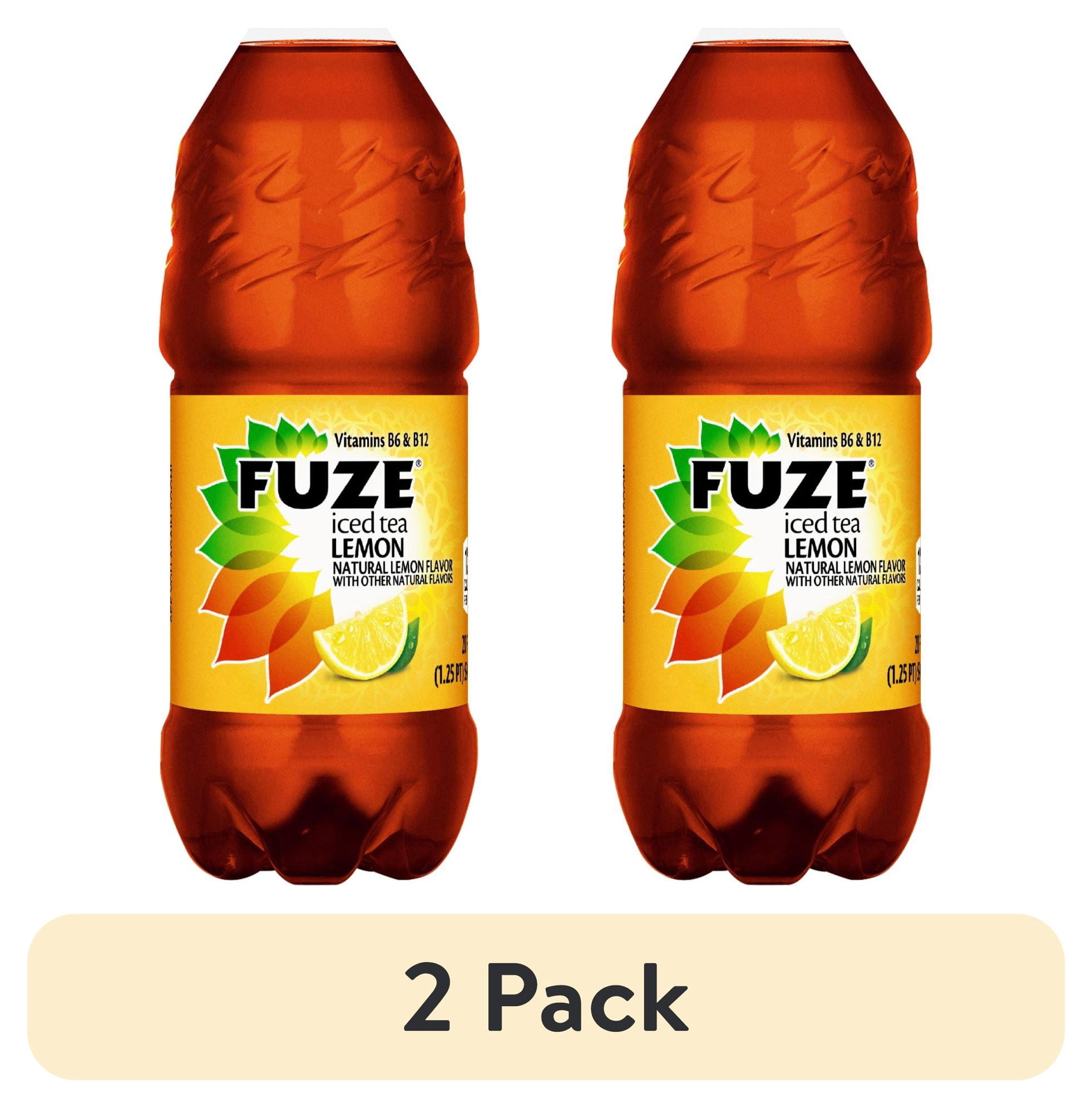 (2 pack) Fuze Lemon Iced Tea, 20 fl oz Plastic Bottle - Walmart.com