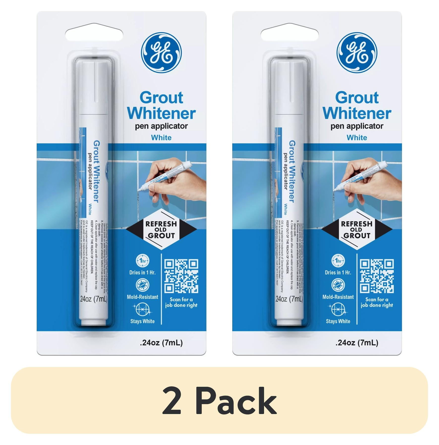 (2 pack) GE Grout Whitener, Pack of 1, White 1 Pen - Walmart.com